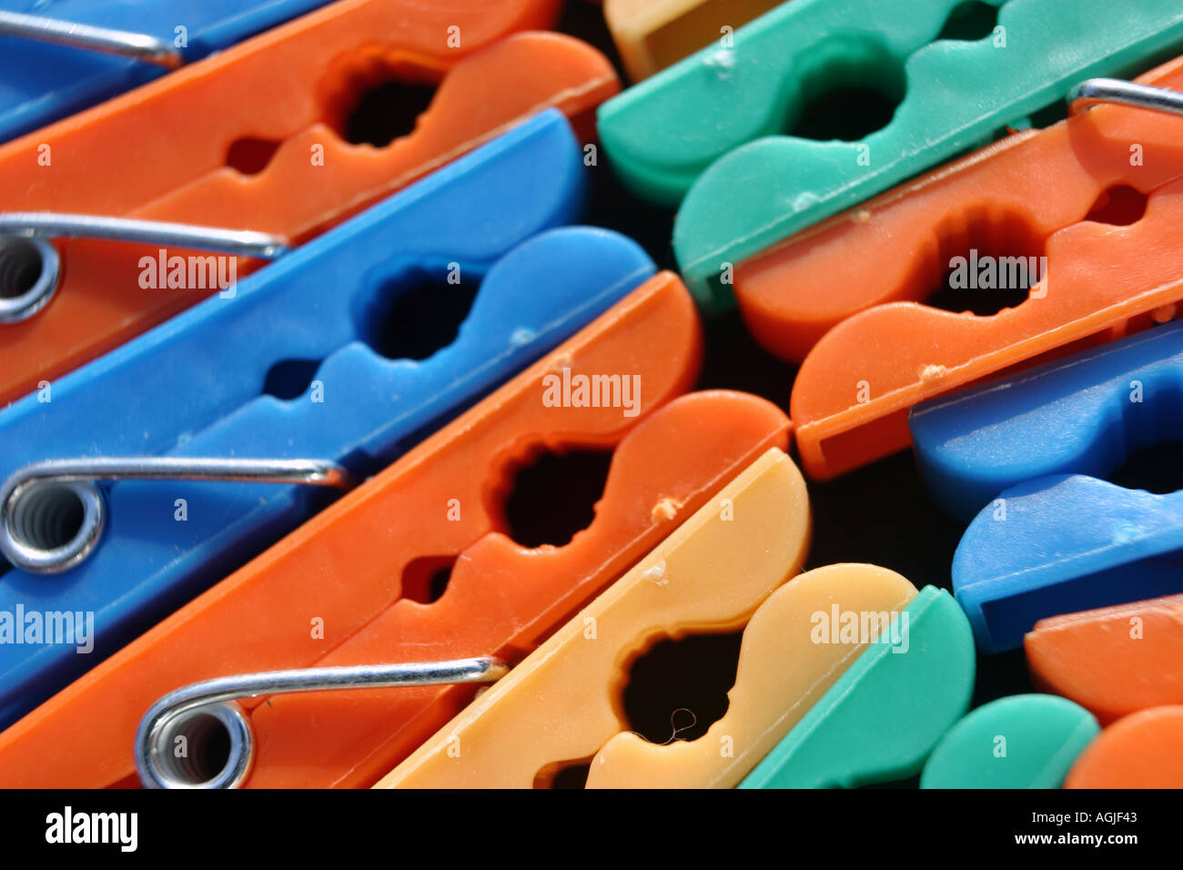 Colored pegs Stock Photo - Alamy