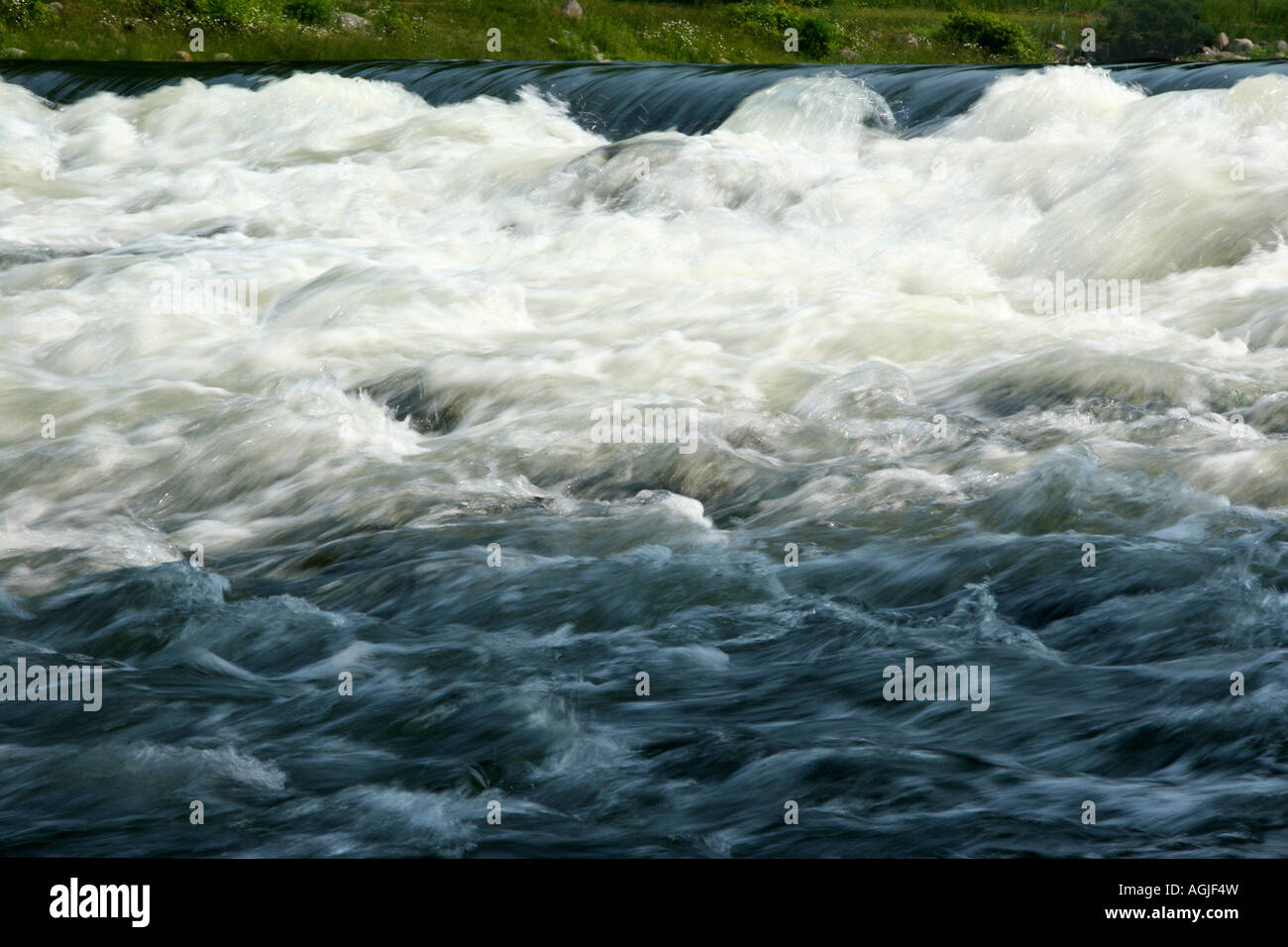 Manistee wild rustic River Michigan rapid surface water waves nature ...