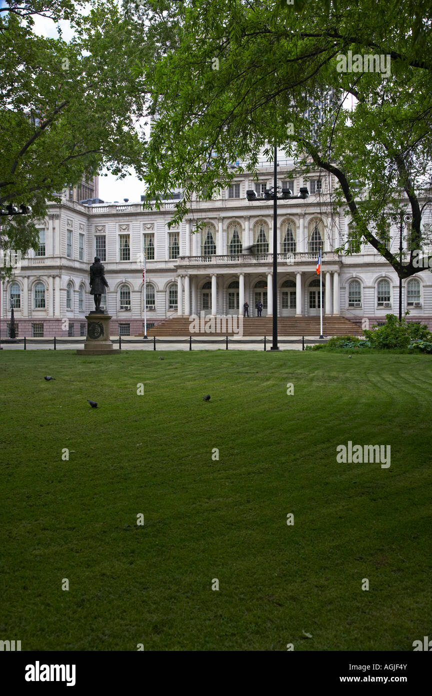 Steps of City Hall in Manhattan, New York Stock Photo - Alamy