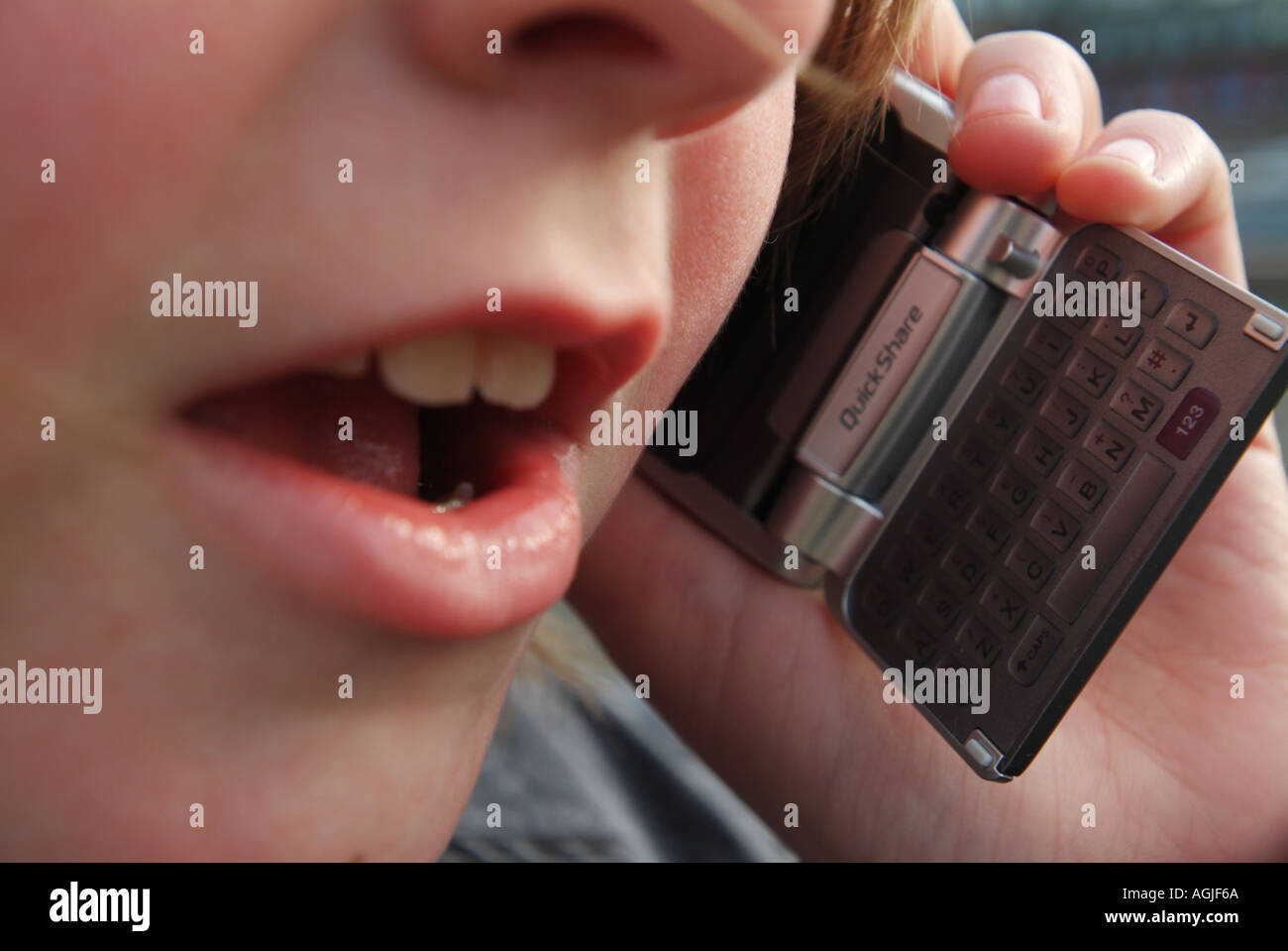 mobile phone conversation Stock Photo - Alamy