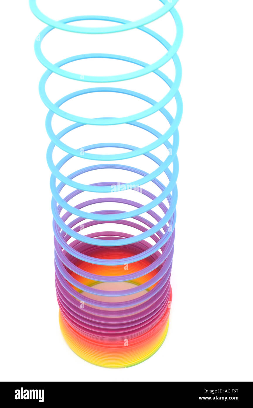 series object on white toy spiral Stock Photo - Alamy