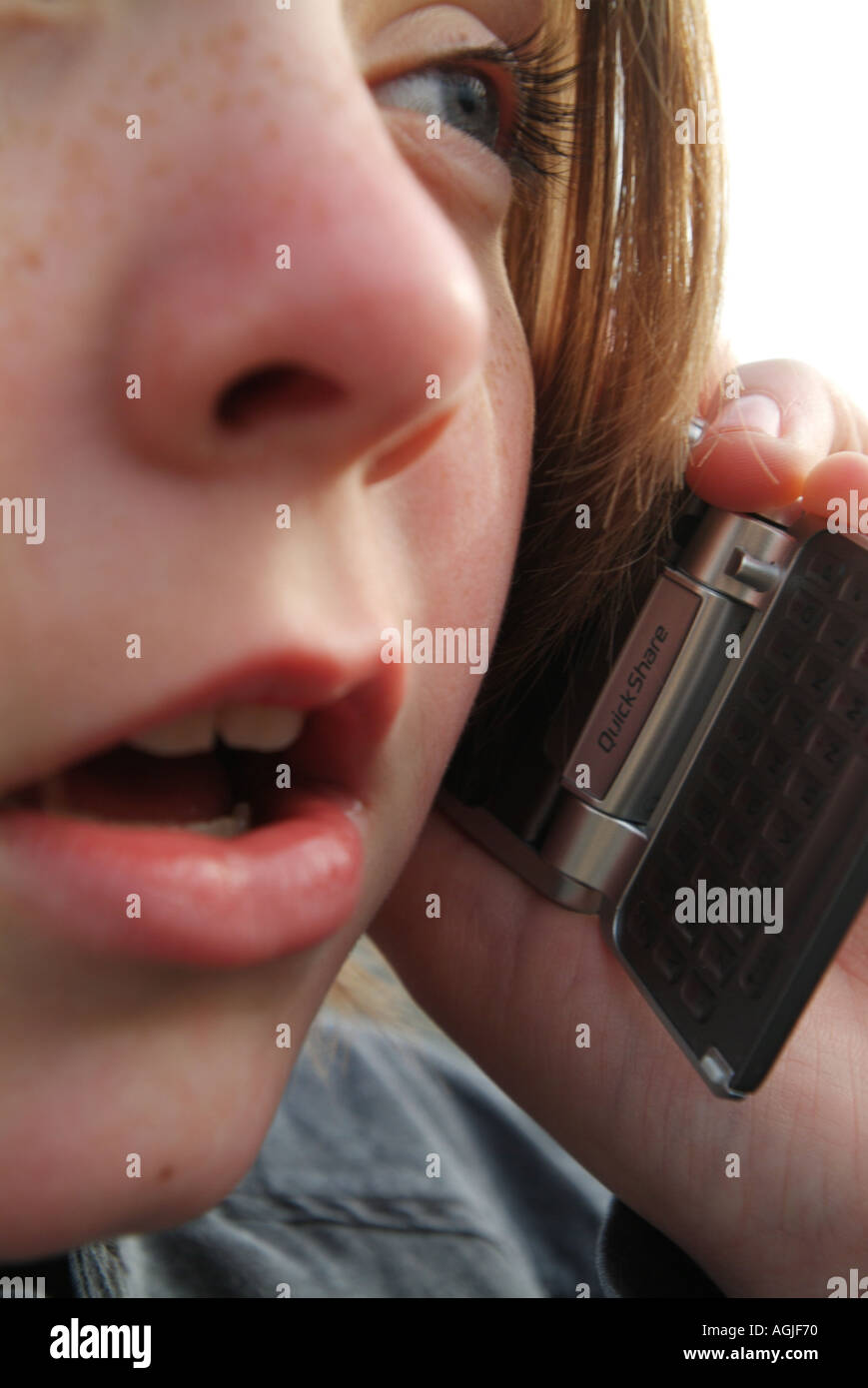 mobile phone conversation Stock Photo - Alamy