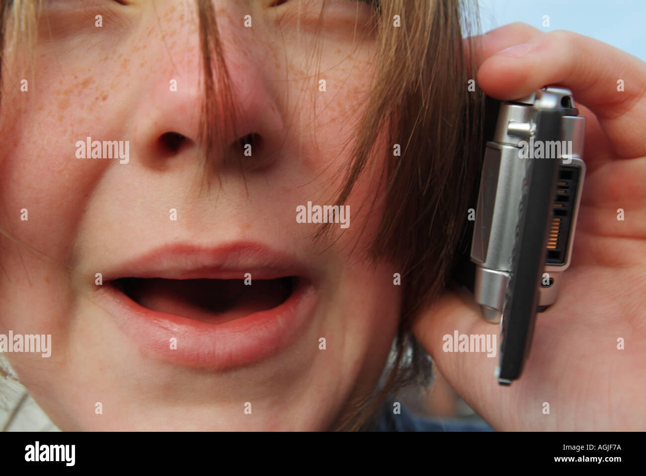 mobile phone conversation Stock Photo - Alamy