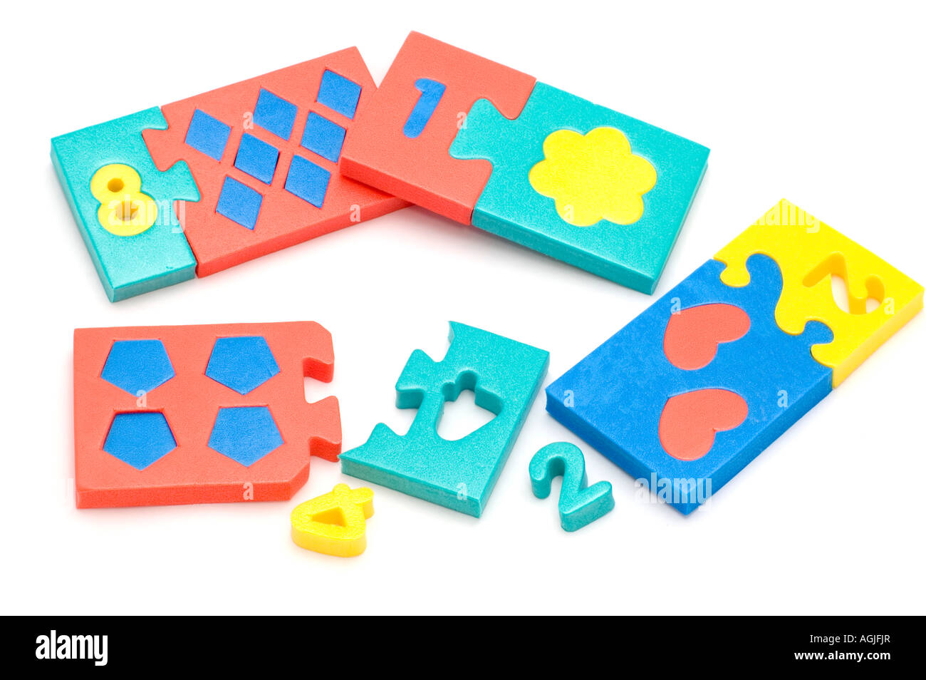 series object on white development game Stock Photo - Alamy