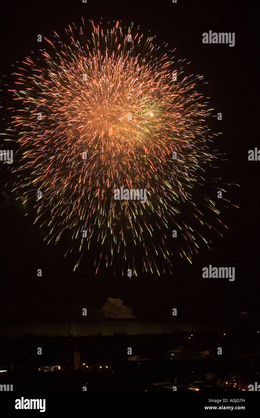 Fireworks display at the 2nd Pyrolympics in Pasay City, Philippines ...