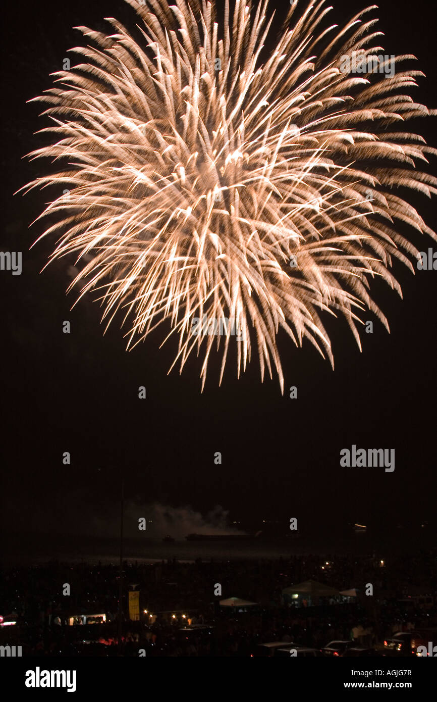 Fireworks display at the 2nd Pyrolympics in Pasay City, Philippines ...