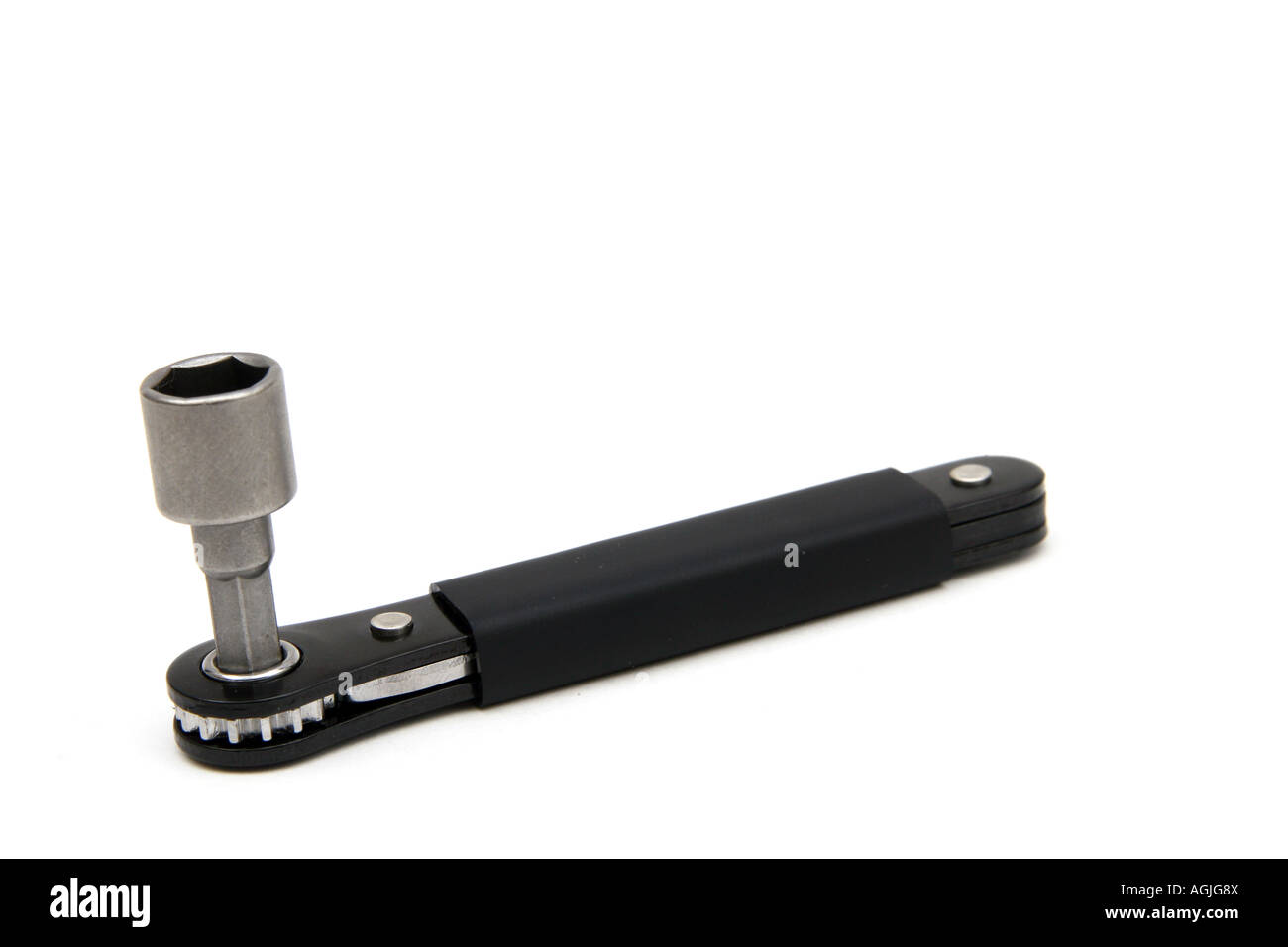 A micro size pocket ratchet with a single drive socket Stock Photo - Alamy