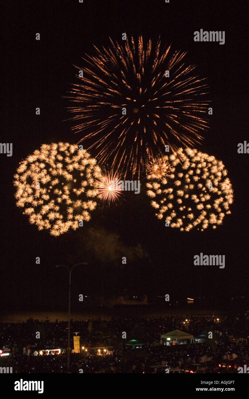 Fireworks display at the 2nd Pyrolympics in Pasay City, Philippines ...