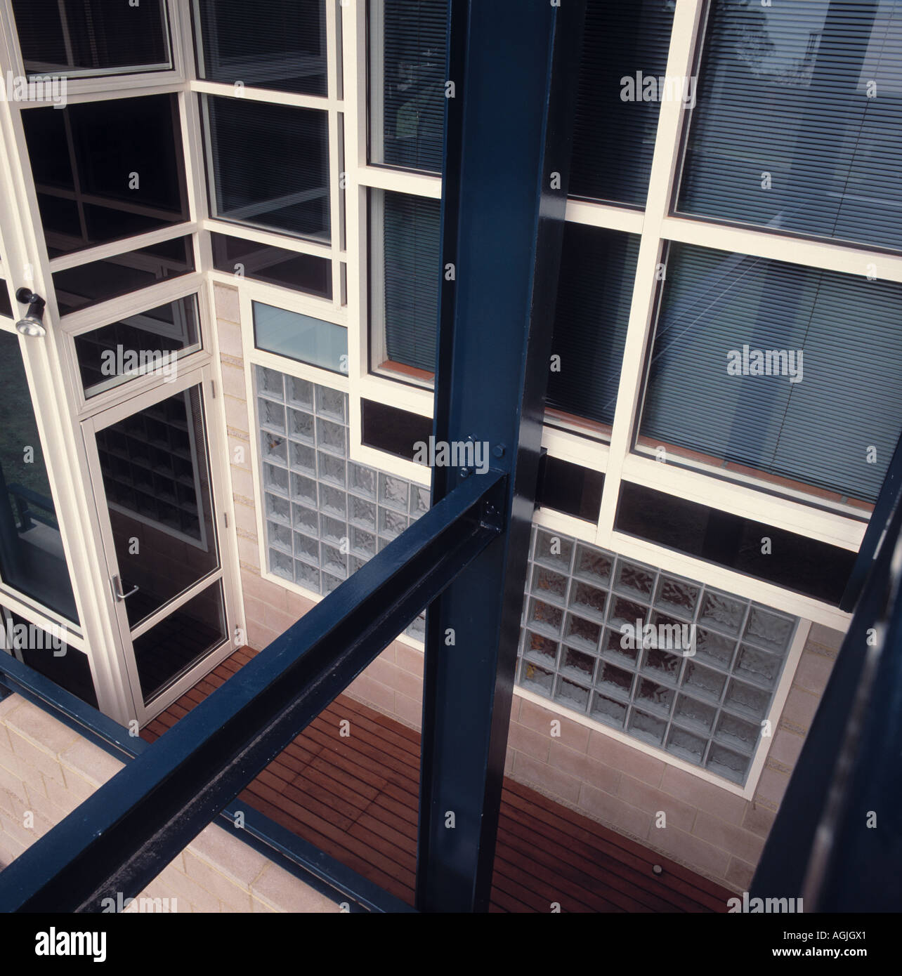 Modern Industrial Balcony Stock Photo - Alamy