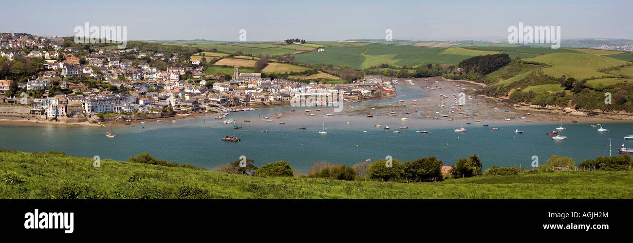 UK Devon Salcombe Estuary harbour Batson Creek and Snapes Point from ...