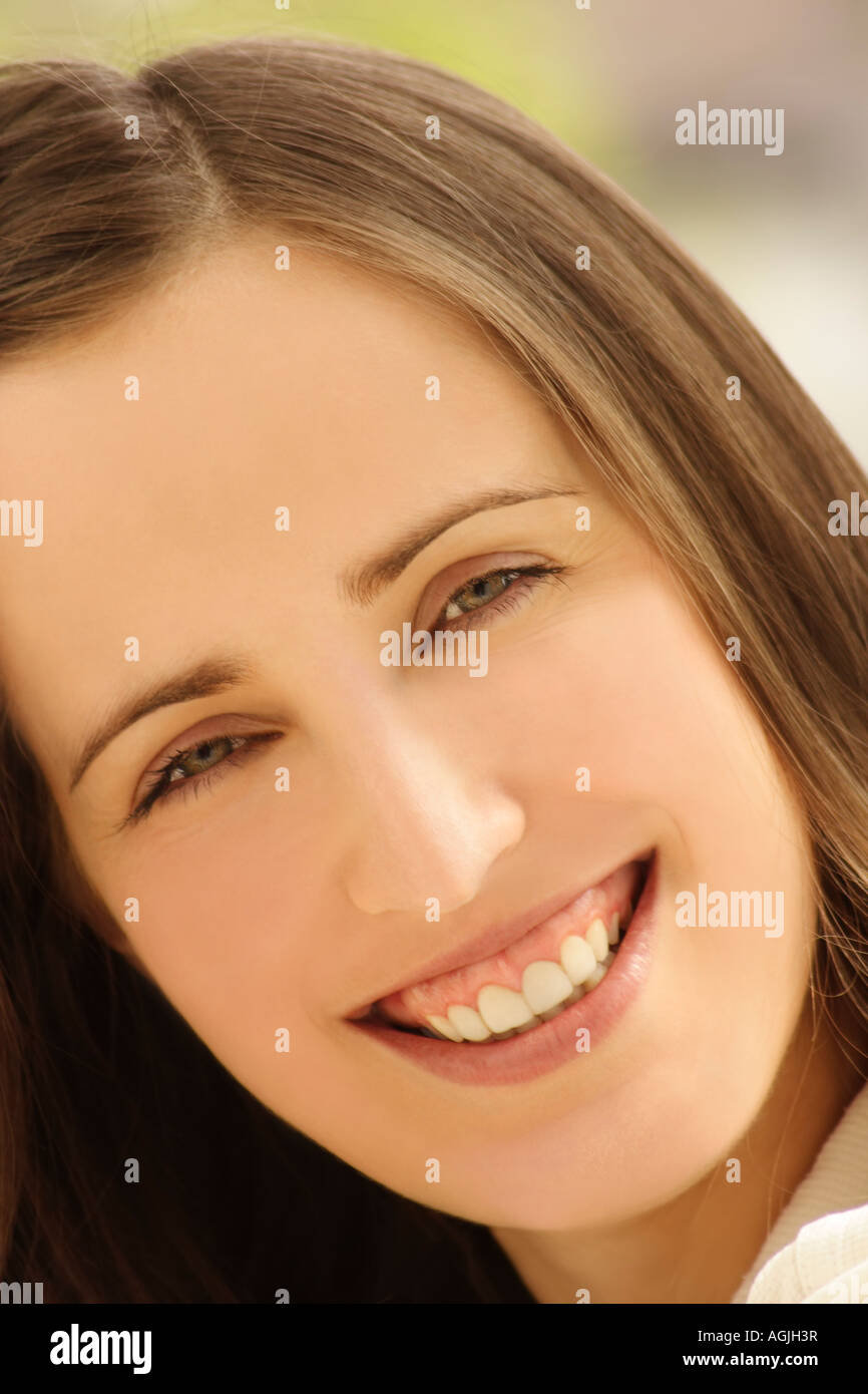 Happy smiling girl Stock Photo - Alamy