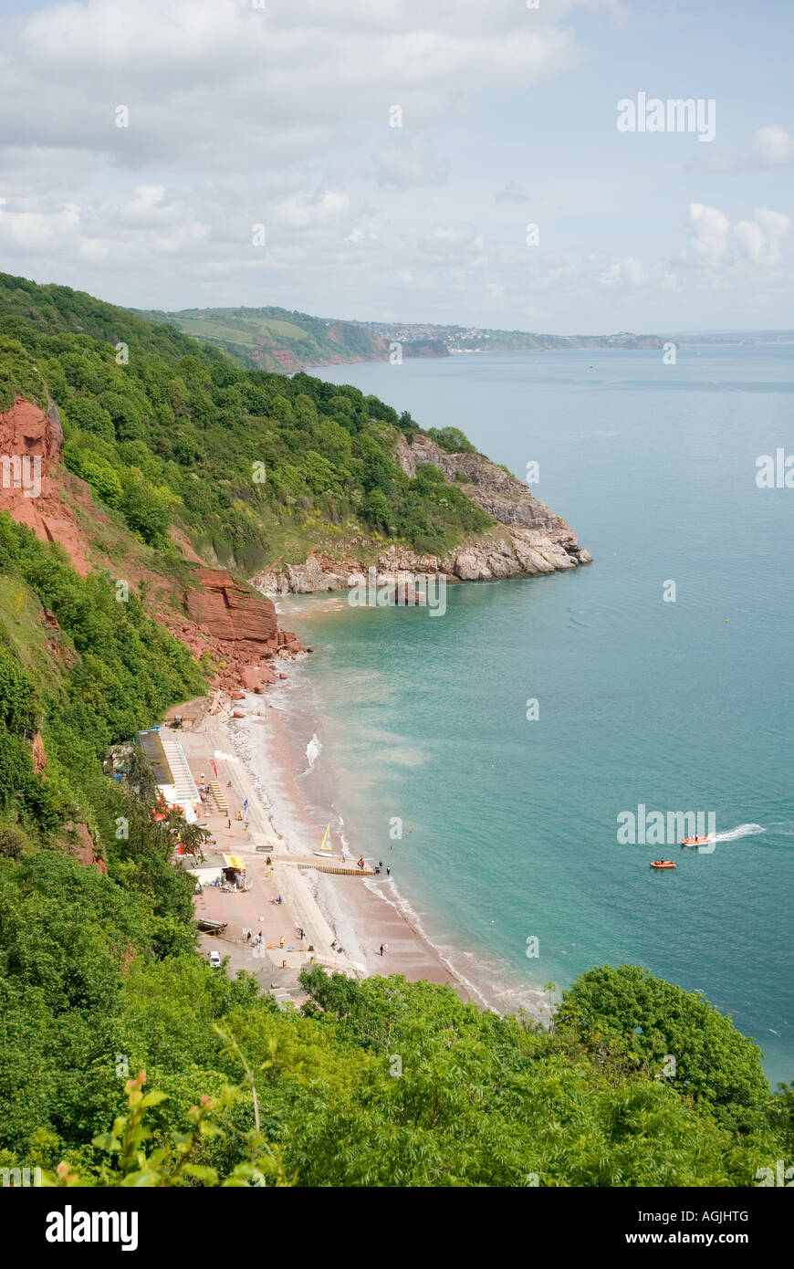 Babbacombe beach Devon Stock Photo - Alamy