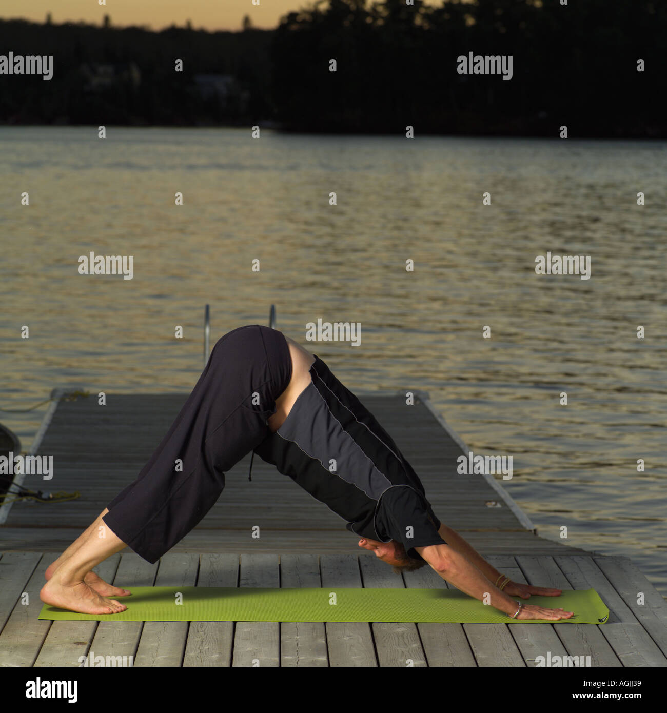 Yoga poses downward hi-res stock photography and images - Alamy