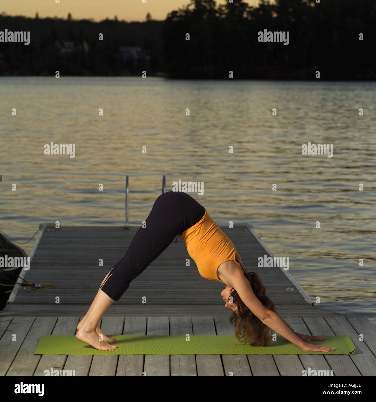Yoga poses downward hi-res stock photography and images - Alamy