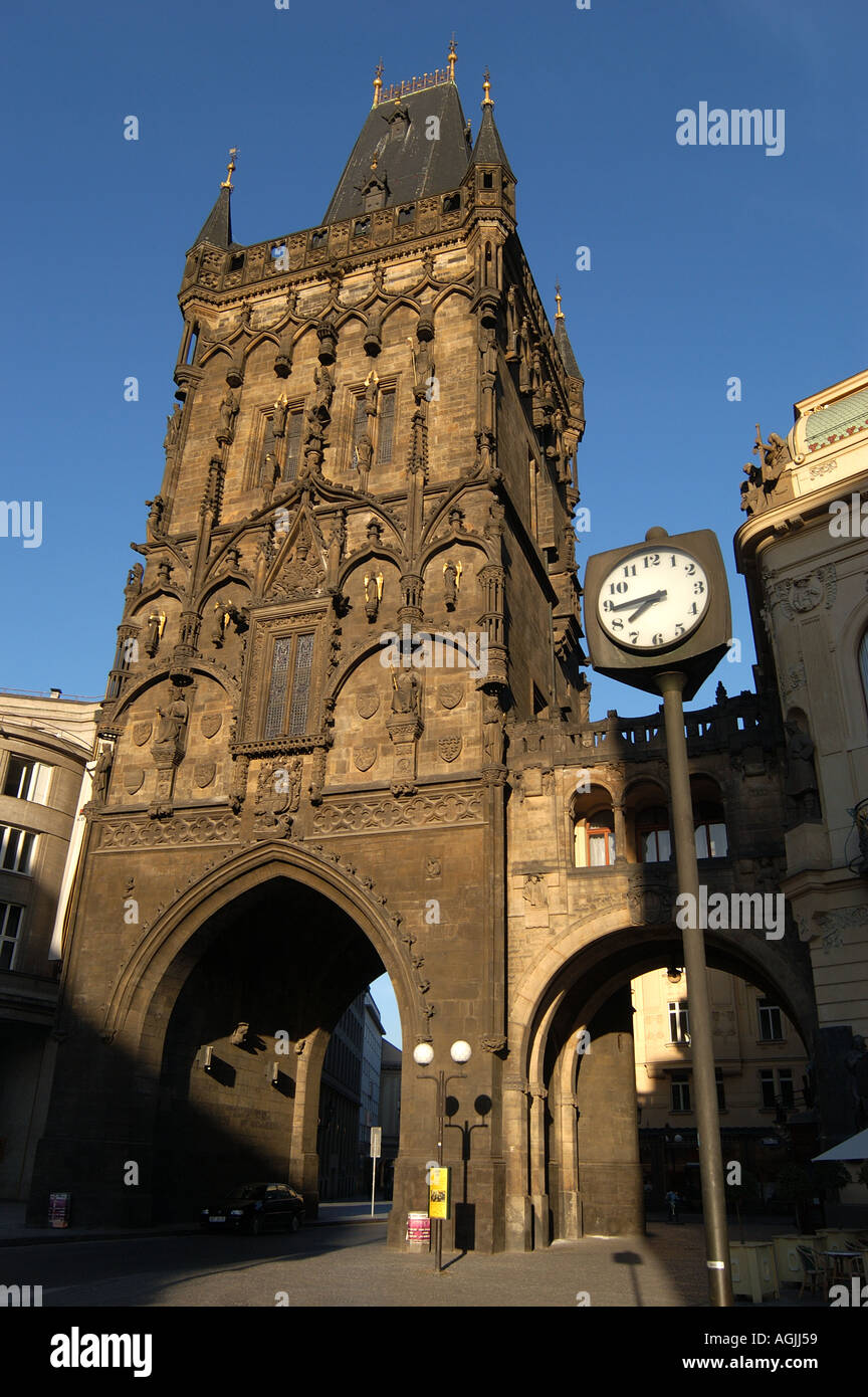Powder Gate Prague Czech Republic Stock Photo - Alamy