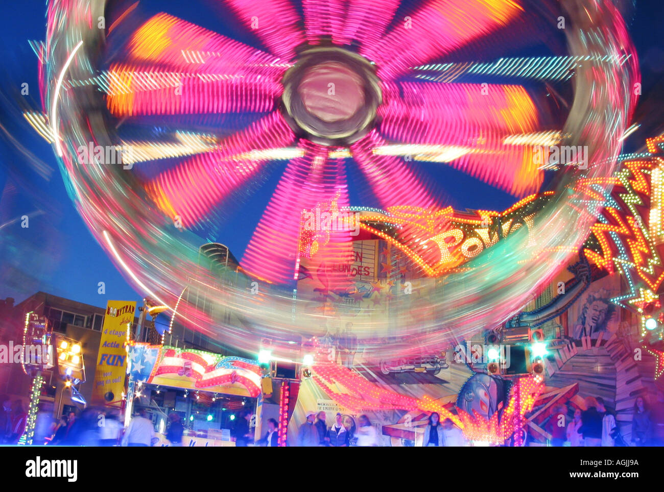 Animation colourful neon light trails hi-res stock photography and ...