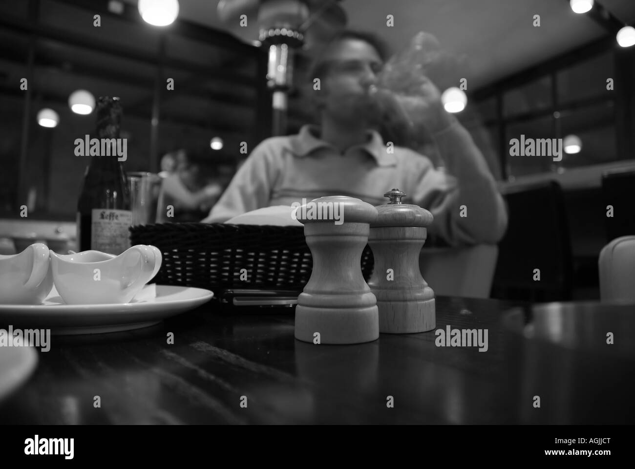 Dimly lit pub Black and White Stock Photos & Images - Alamy