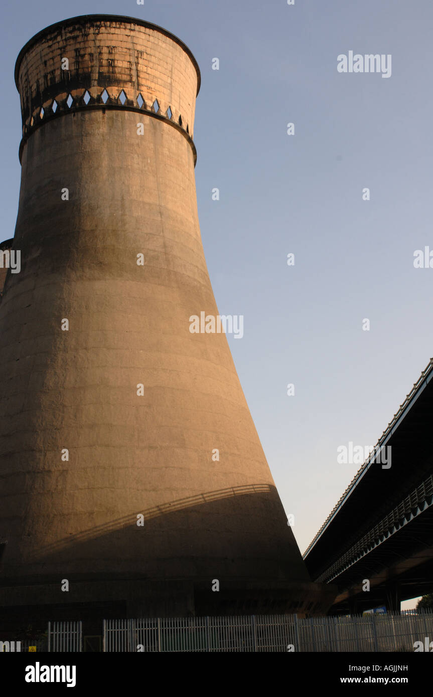 Iconic cooling towers beside the M1 Motorway at Sheffield Stock Photo ...