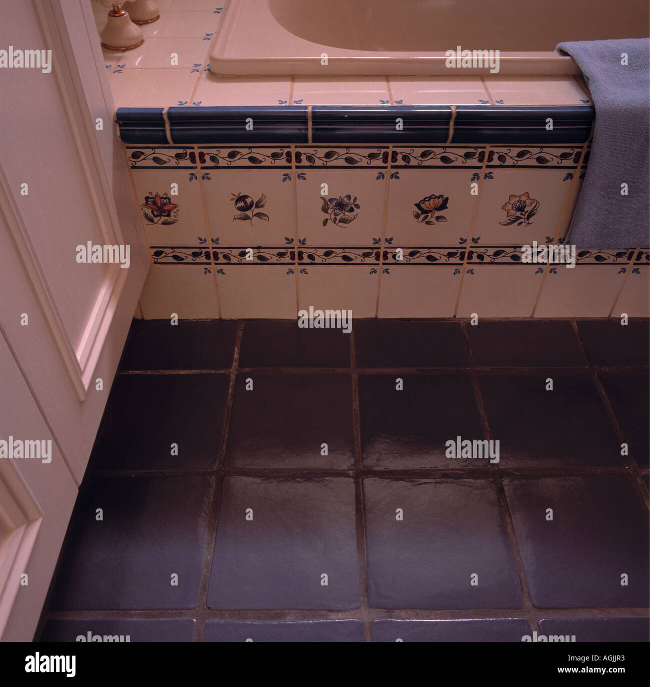 Bathroom Tiles Close-up detail Stock Photo - Alamy