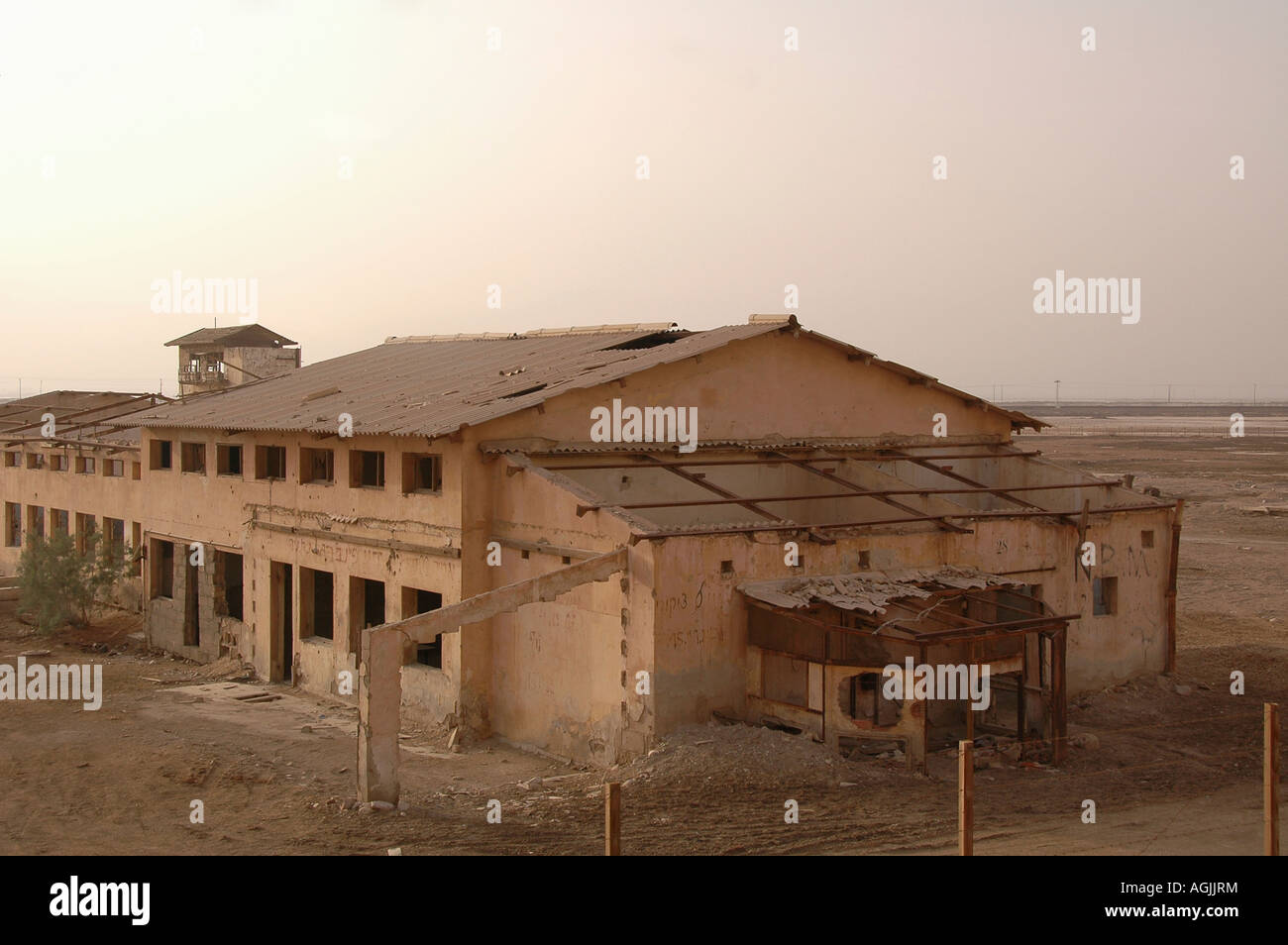 Israel Sdom The old Dead Sea Works factory and living quarters ...