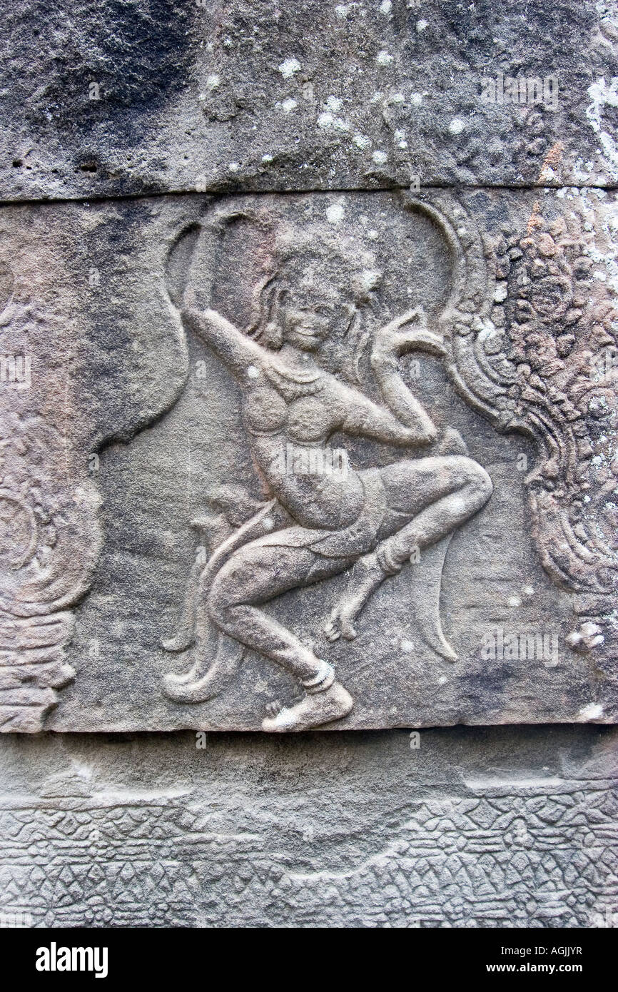 stone carving at angkor wat Stock Photo - Alamy