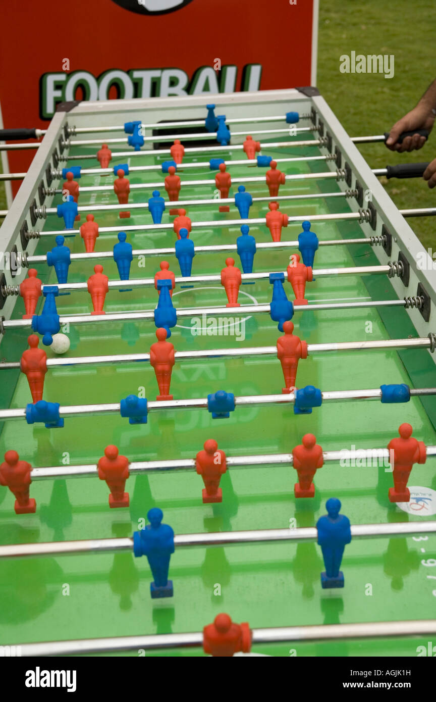 large Table football game Stock Photo - Alamy