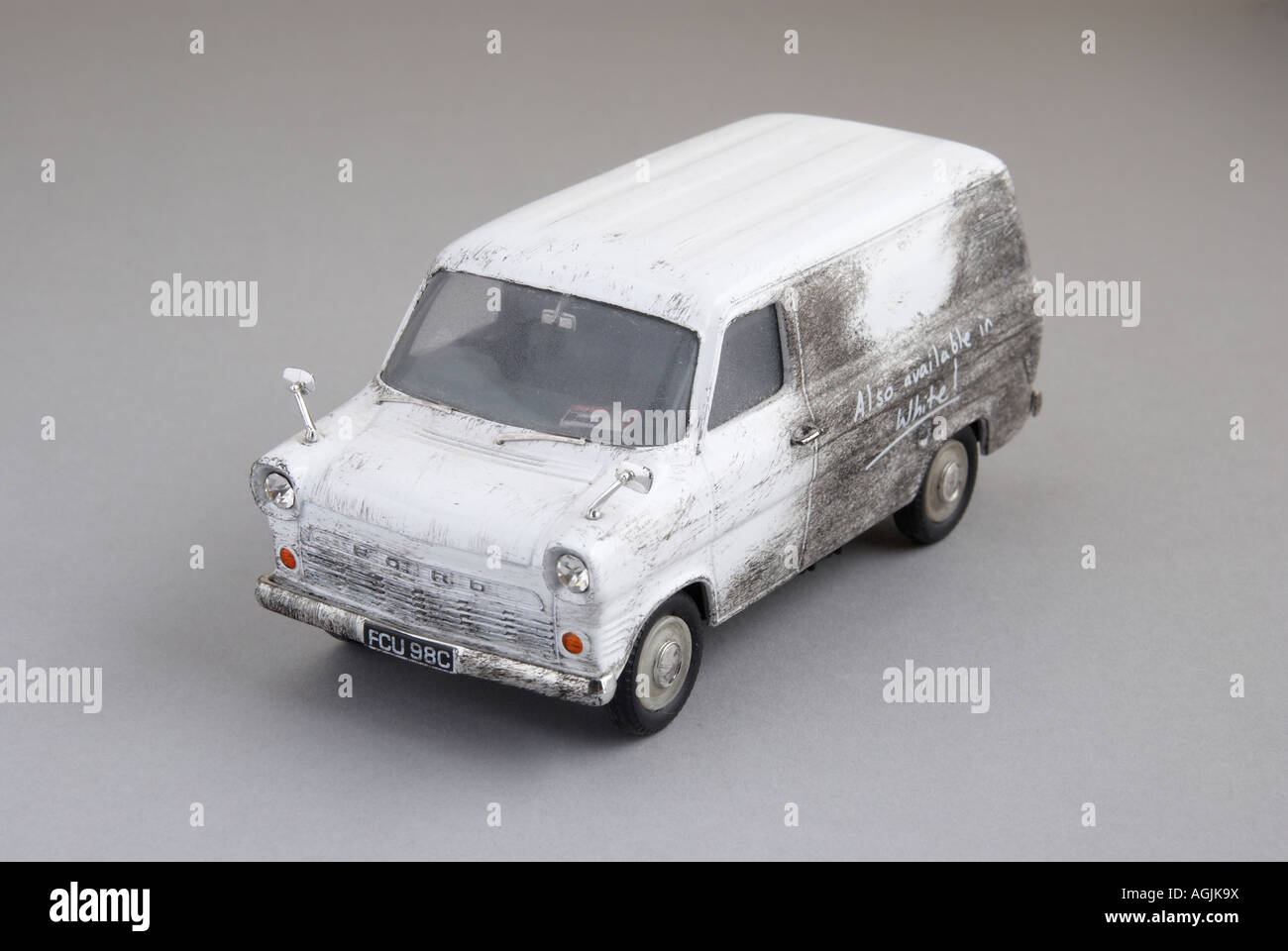 white ford transit van model on background Stock Photo - Alamy
