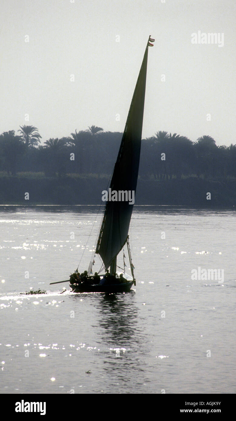 Falucca sailing the nile river hi-res stock photography and images - Alamy