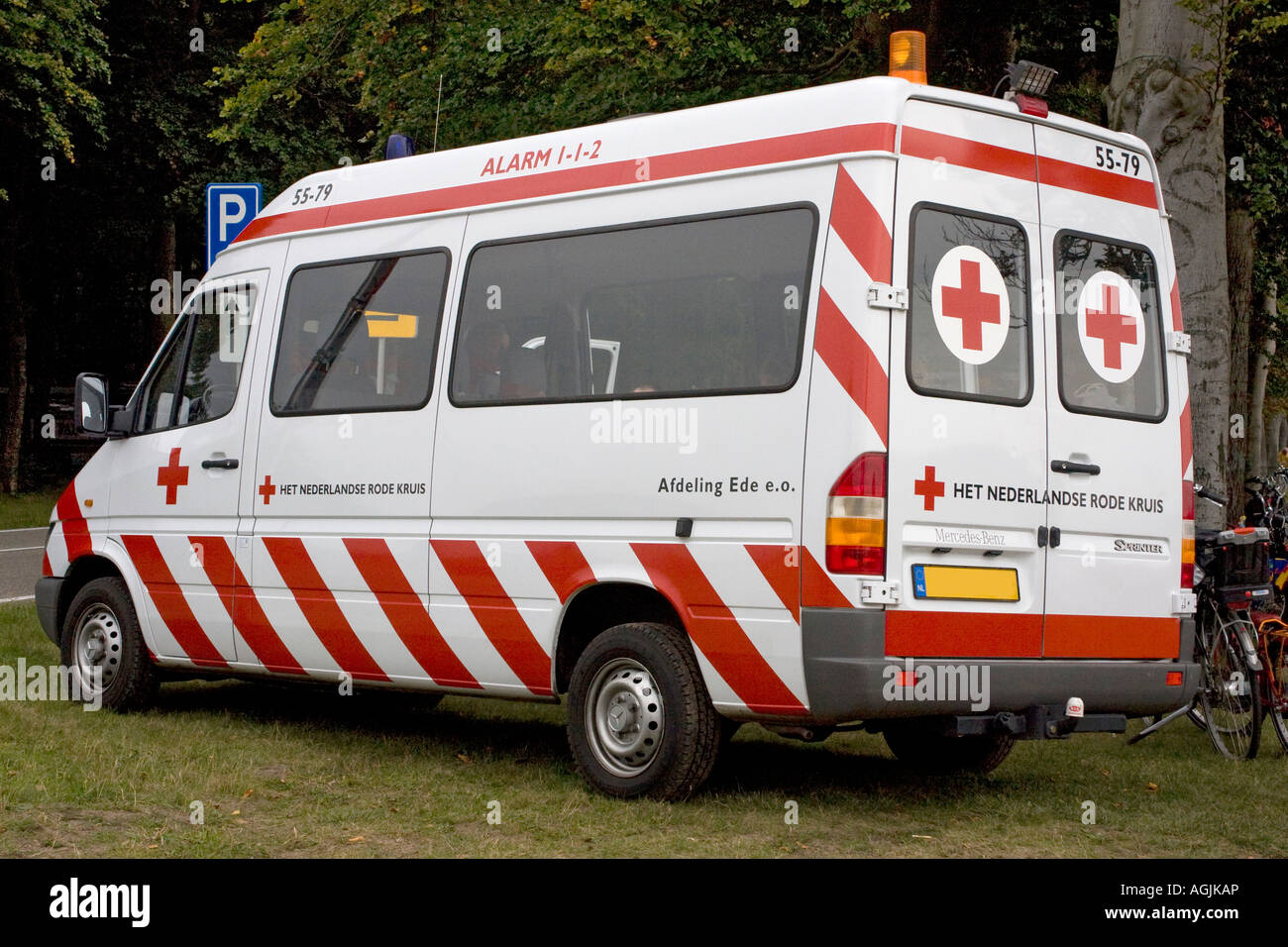 Dutch red cross car Stock Photo - Alamy