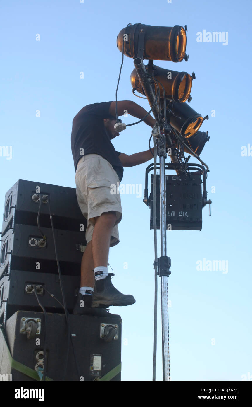 Music stage lighting set up hi-res stock photography and images - Alamy