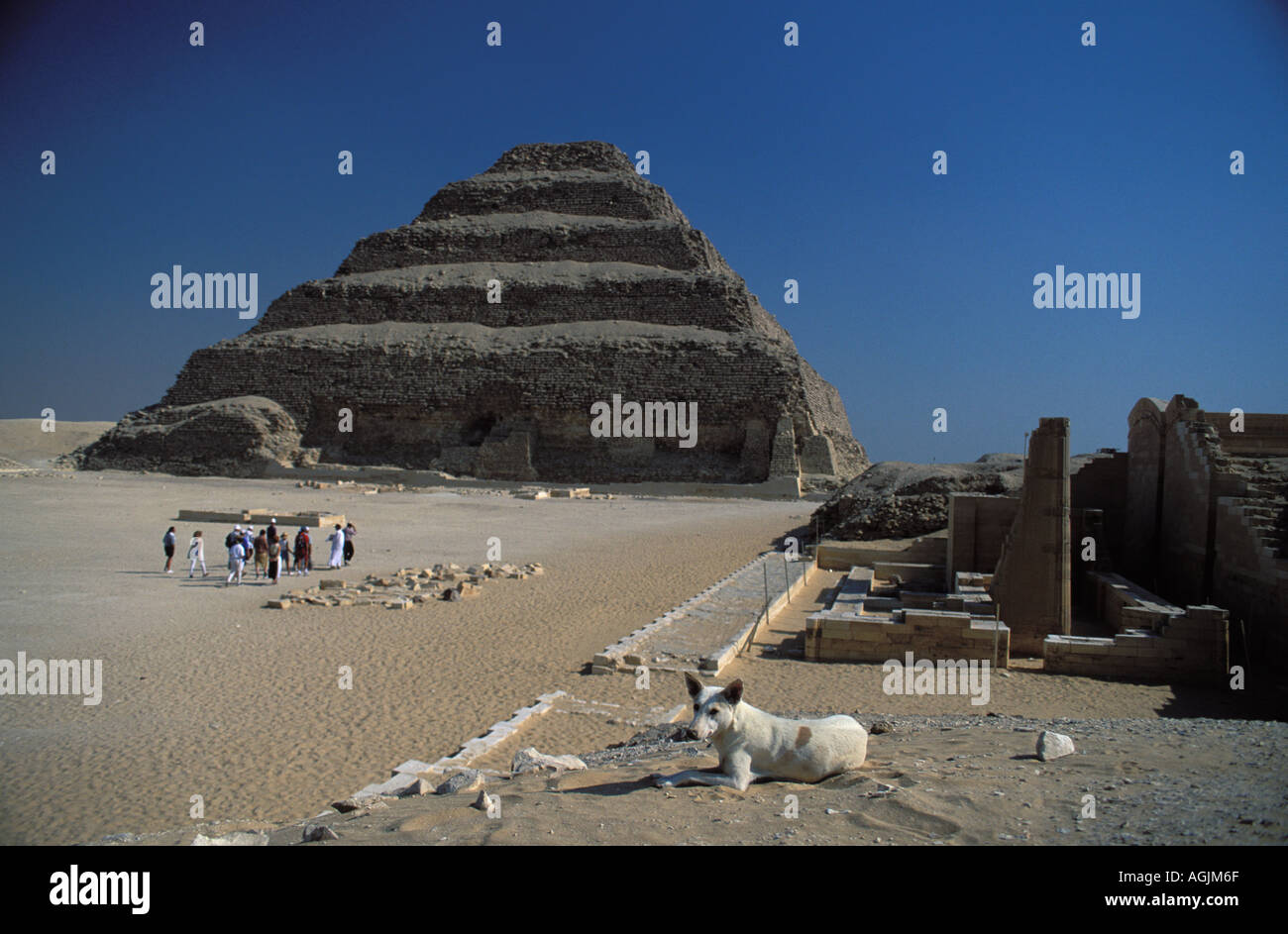 Pyramid of Saqqara Stock Photo - Alamy