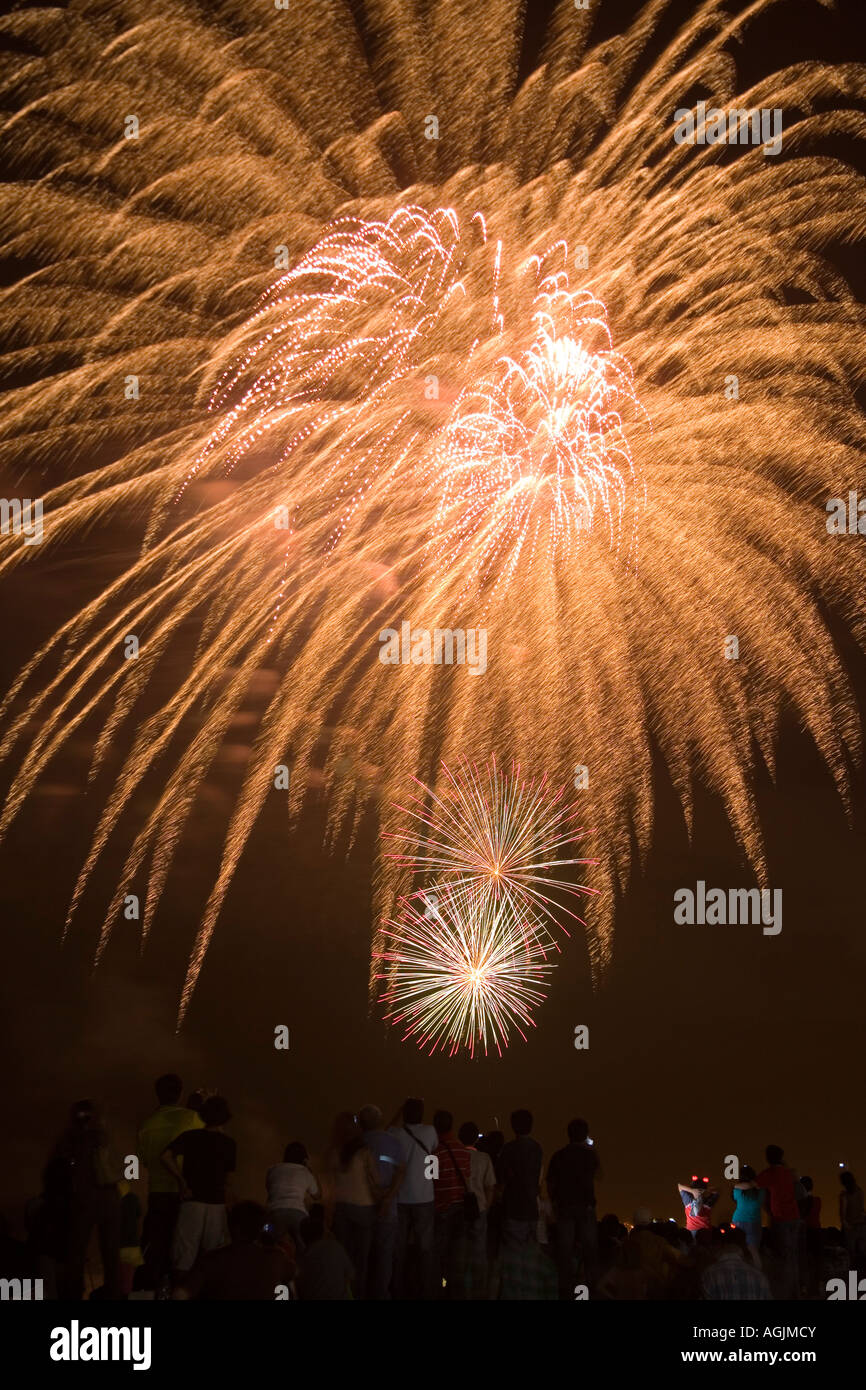 Fireworks at 2nd Pyrolympics Pasay City Philippines Stock Photo - Alamy