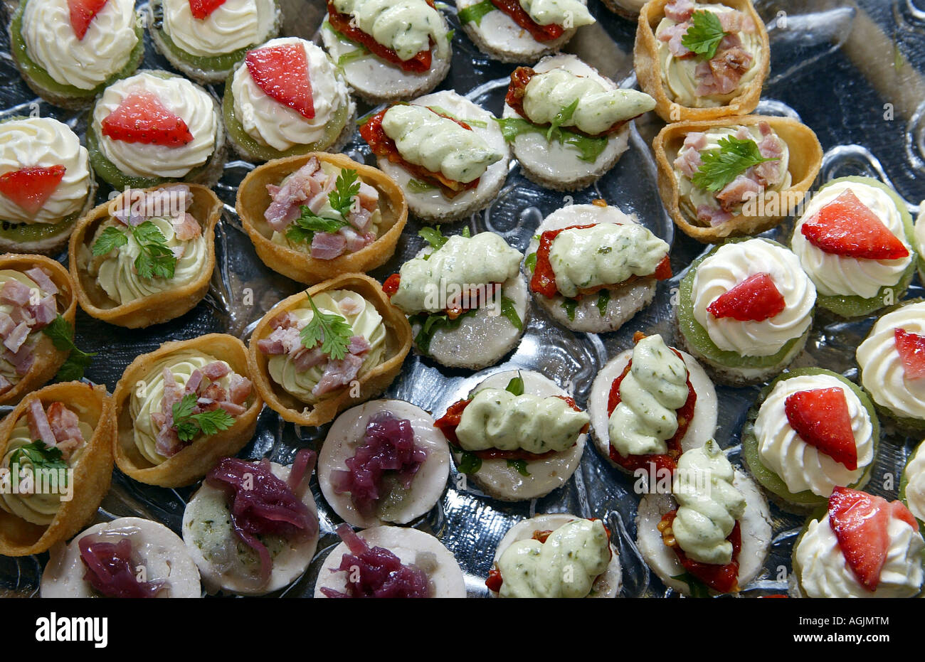 Italian sweets on a serving plate Stock Photo - Alamy