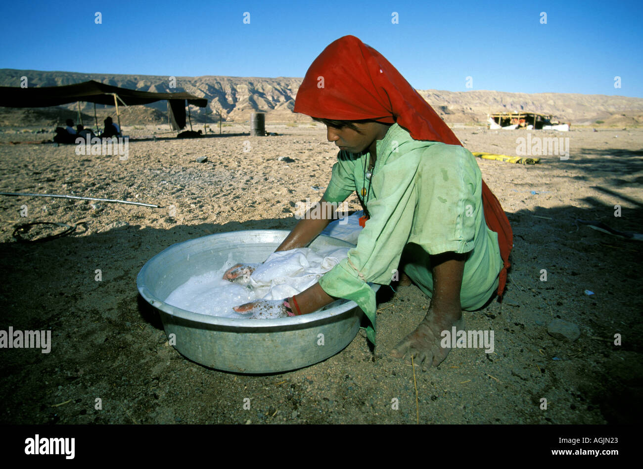 Clothes washing egypt hi-res stock photography and images - Alamy