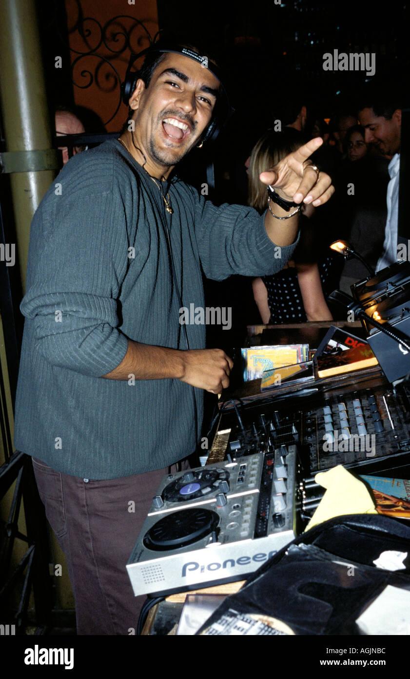 Paris DJ of a disco Stock Photo - Alamy