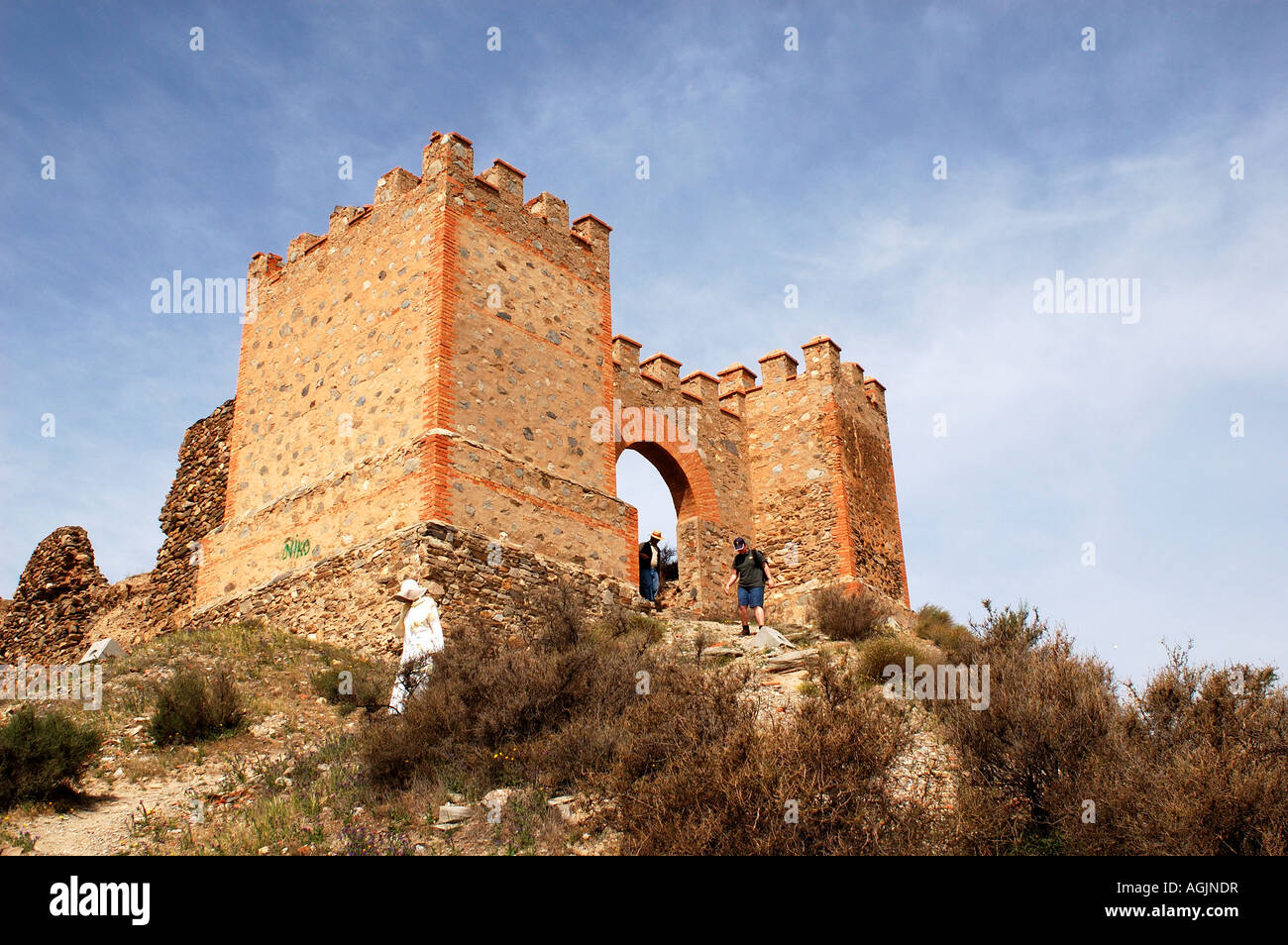 Castillo de Tabernas (the Tabernas Castle), Almeria, Andalusia, Spain ...