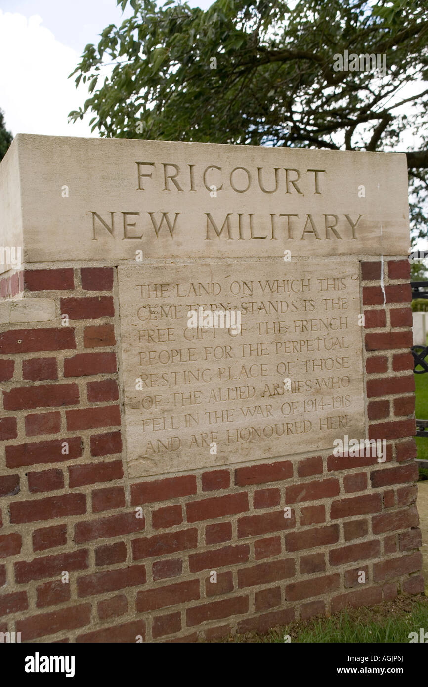 Fricourt Commonwealth War Graves Commission British Cemeteryof the ...