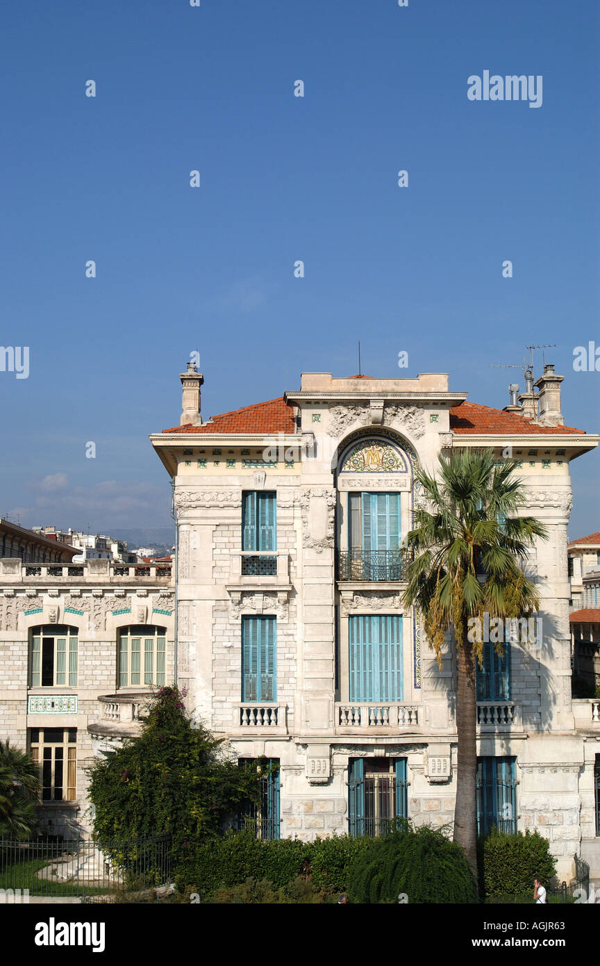 Neoclassical styled house Nice France Stock Photo - Alamy
