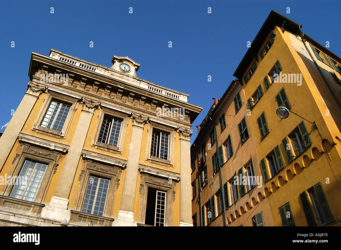 Architecture of the Old Town Nice France Stock Photo - Alamy