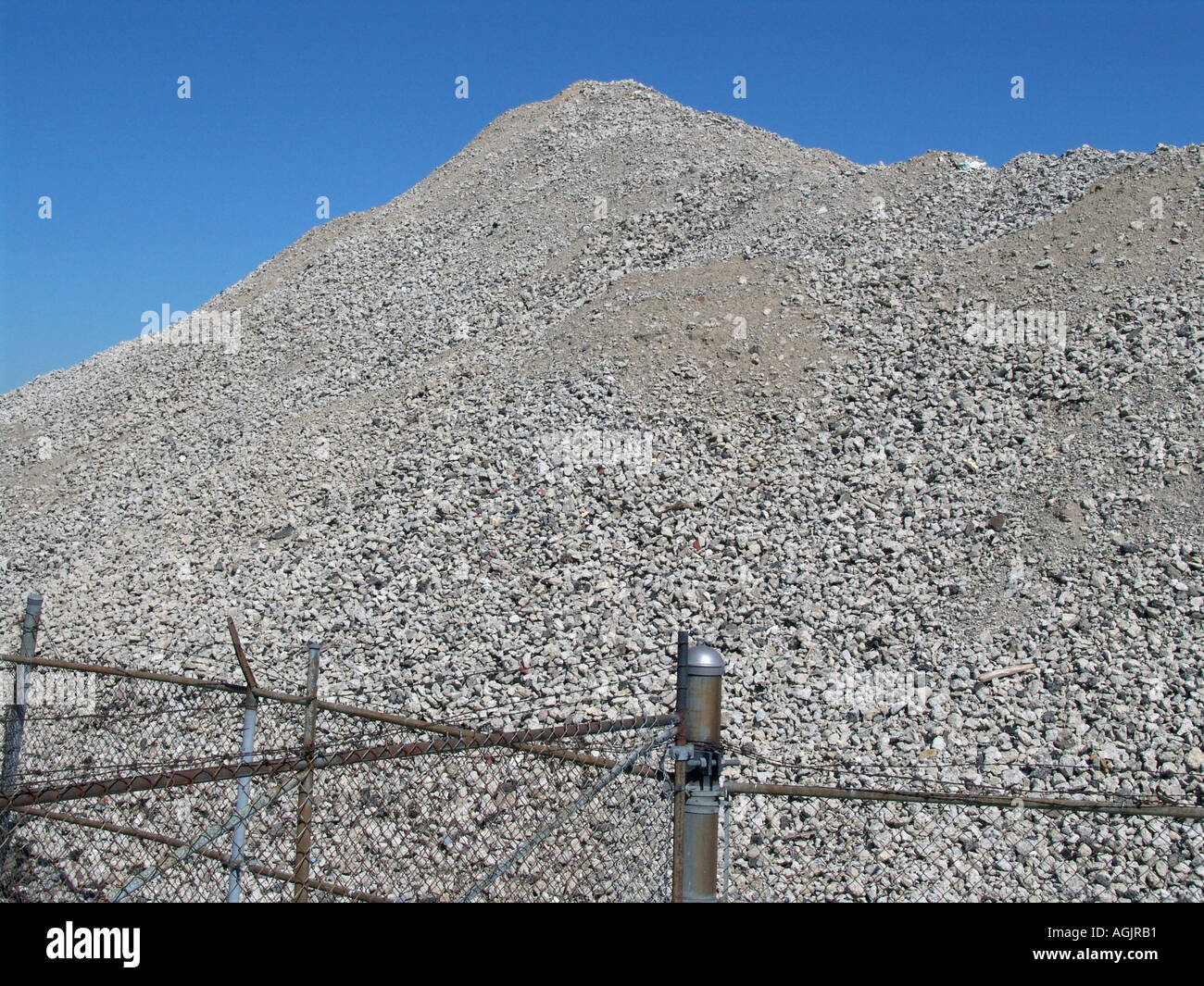 pile of aggregate formed from crushed building Stock Photo - Alamy