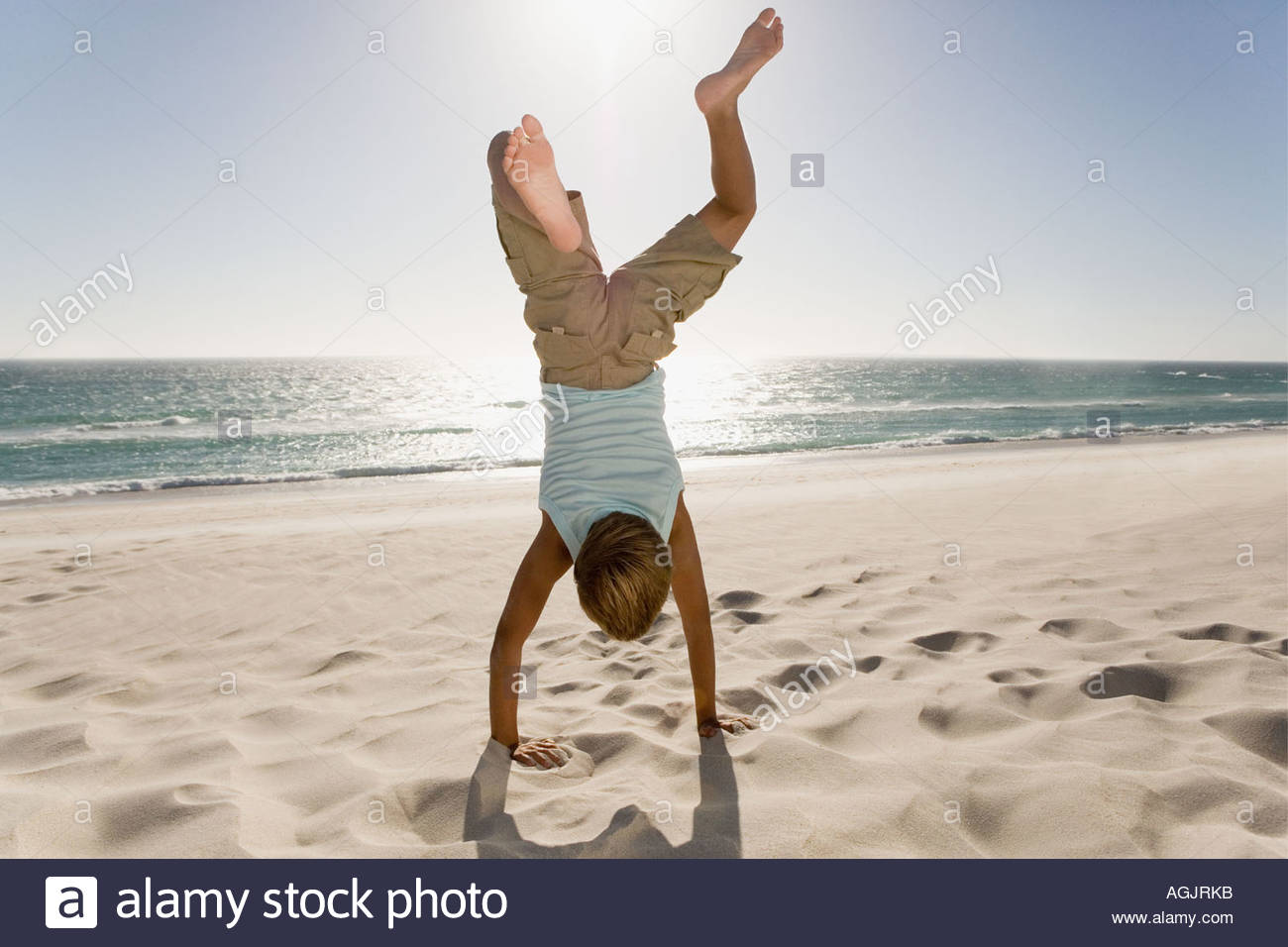 Handstand Child Stock Photos & Handstand Child Stock Images - Alamy