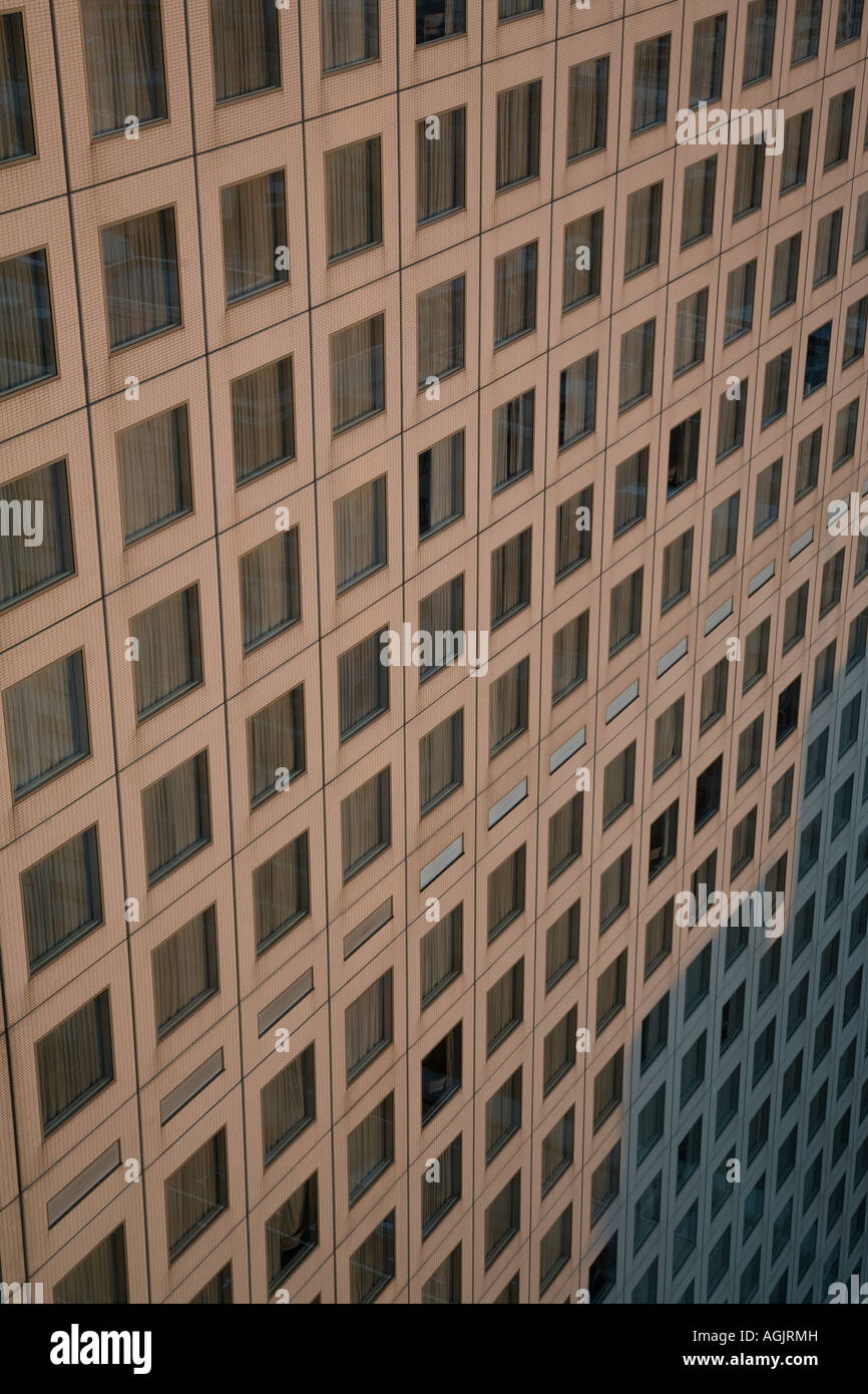 Graphic shot of building windows creating pattern tokyo japan Stock ...