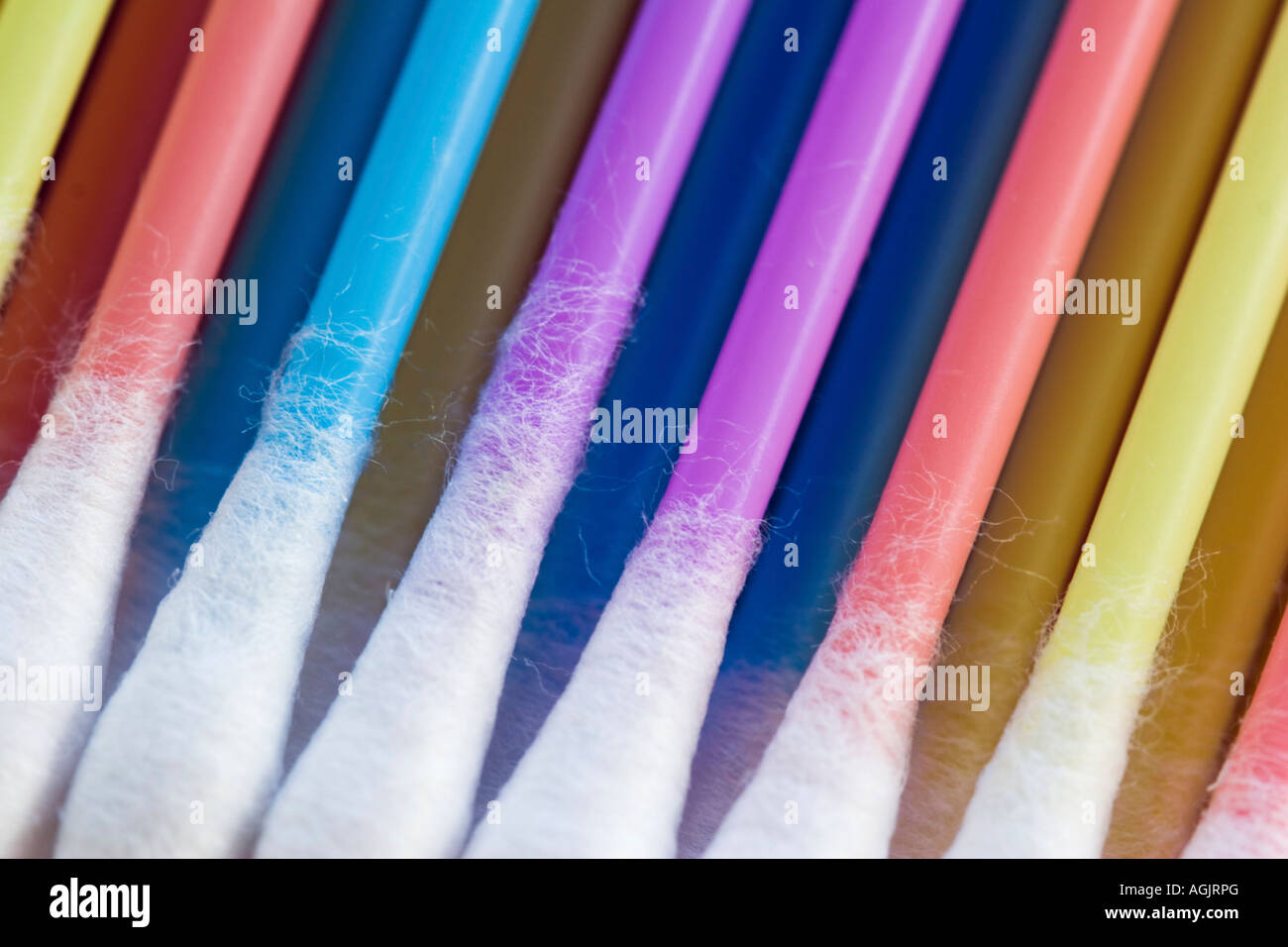 Colourful cotton swabs Stock Photo - Alamy