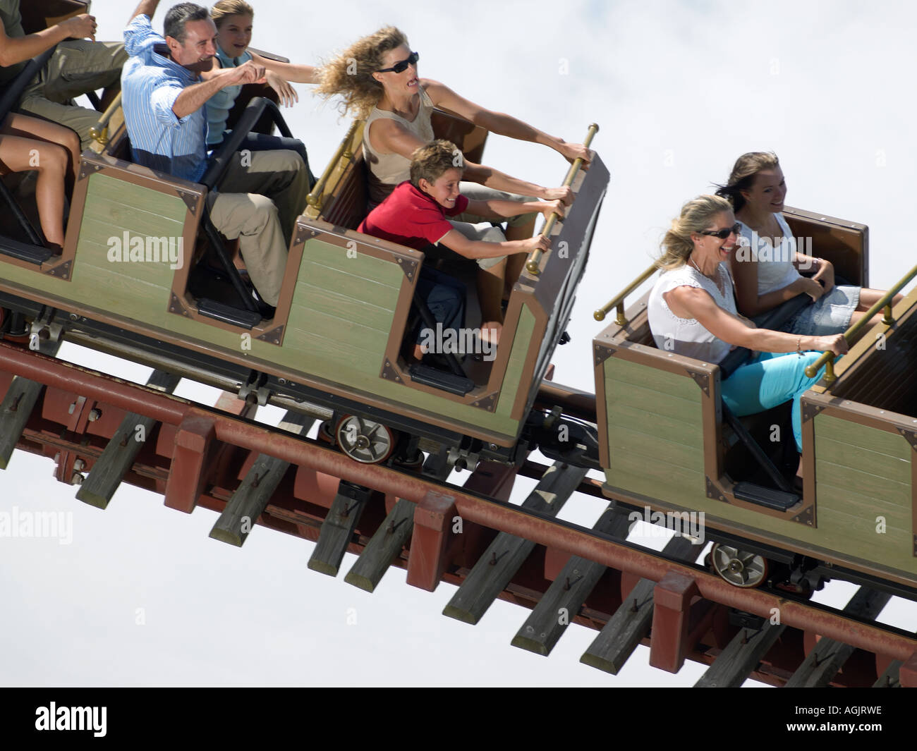 Roller Coaster People Screaming High Resolution Stock Photography and ...