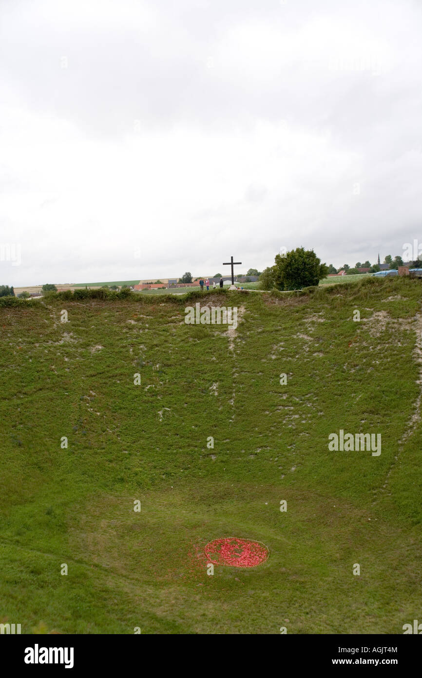 Lochnagar Crater the site of a mine exploded by the British on 1st July ...
