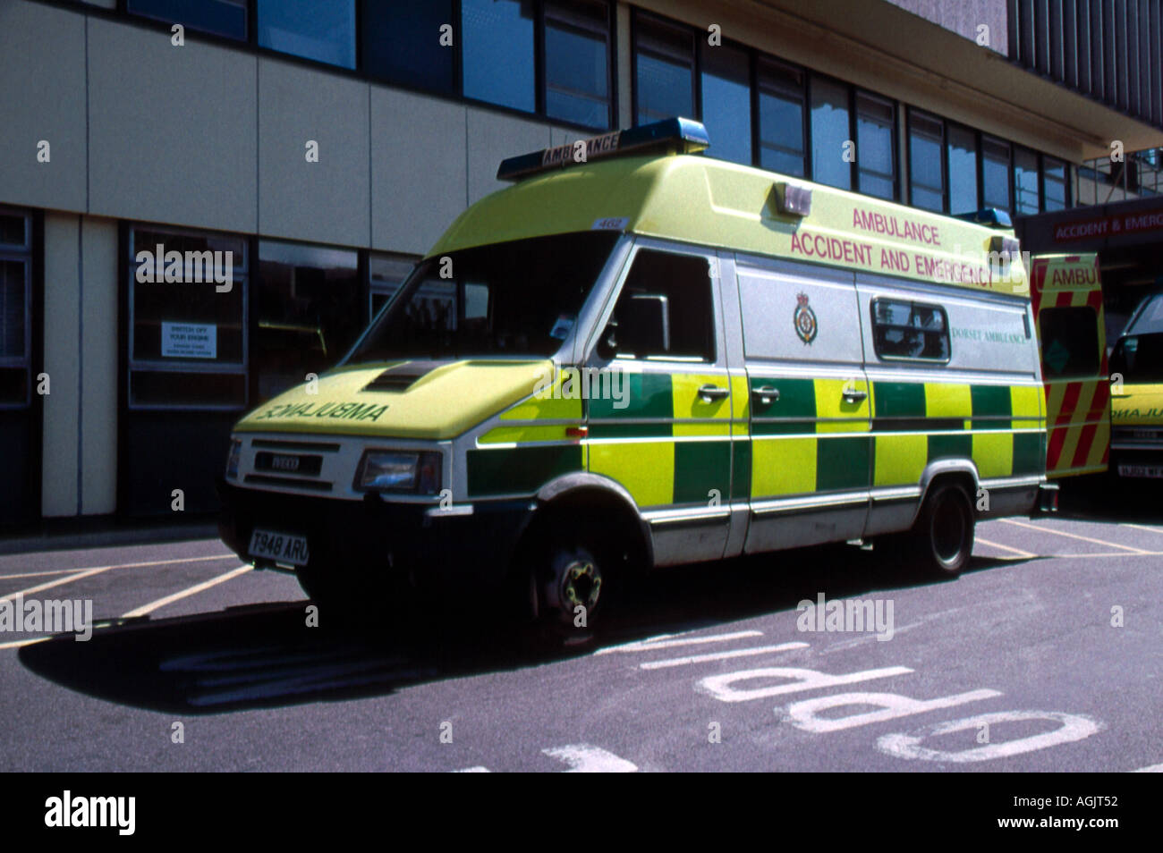 Ambulance side profile Stock Photo - Alamy