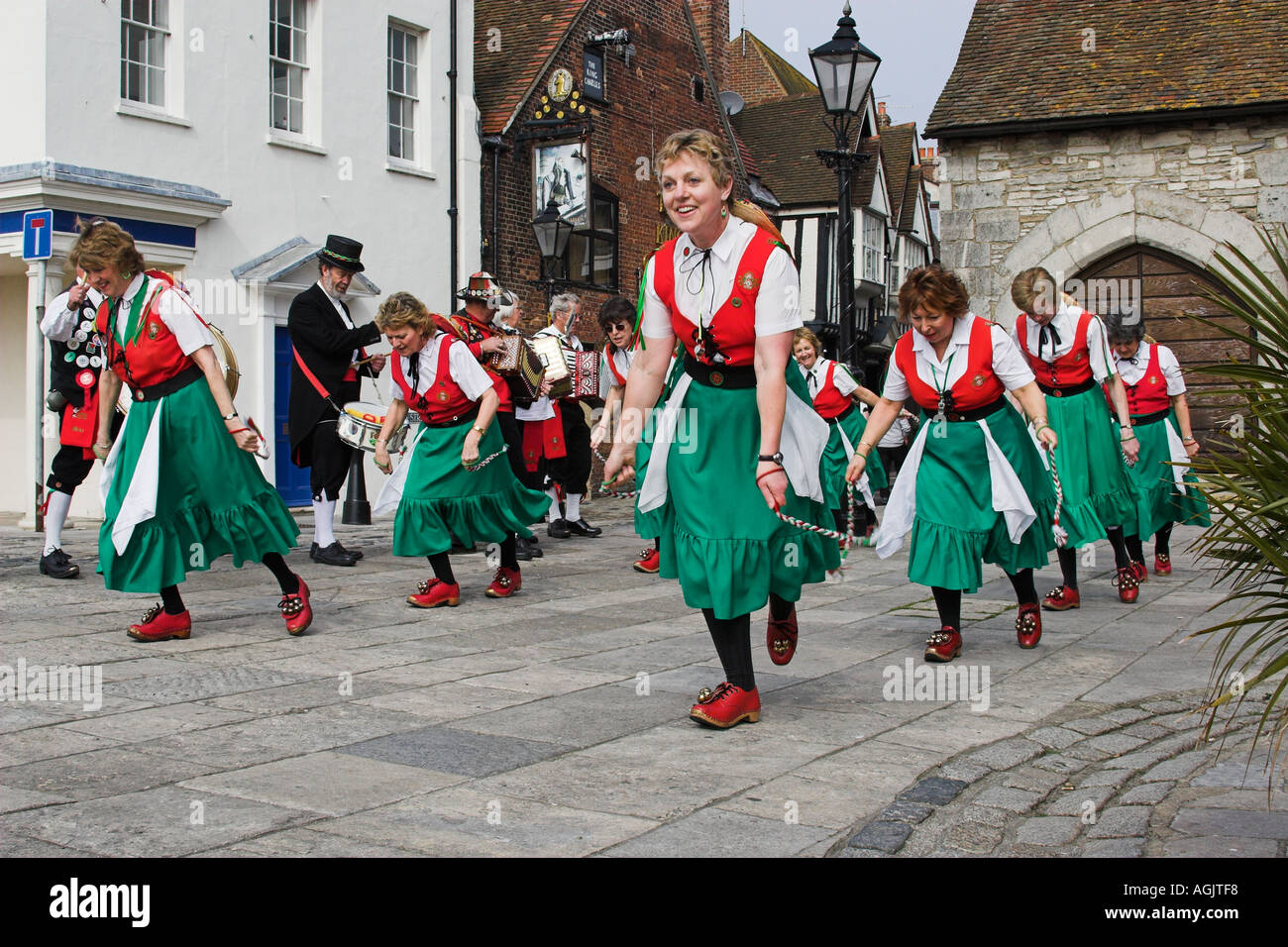 Morris dancers, Poole, Dorset, England, UK Stock Photo - Alamy