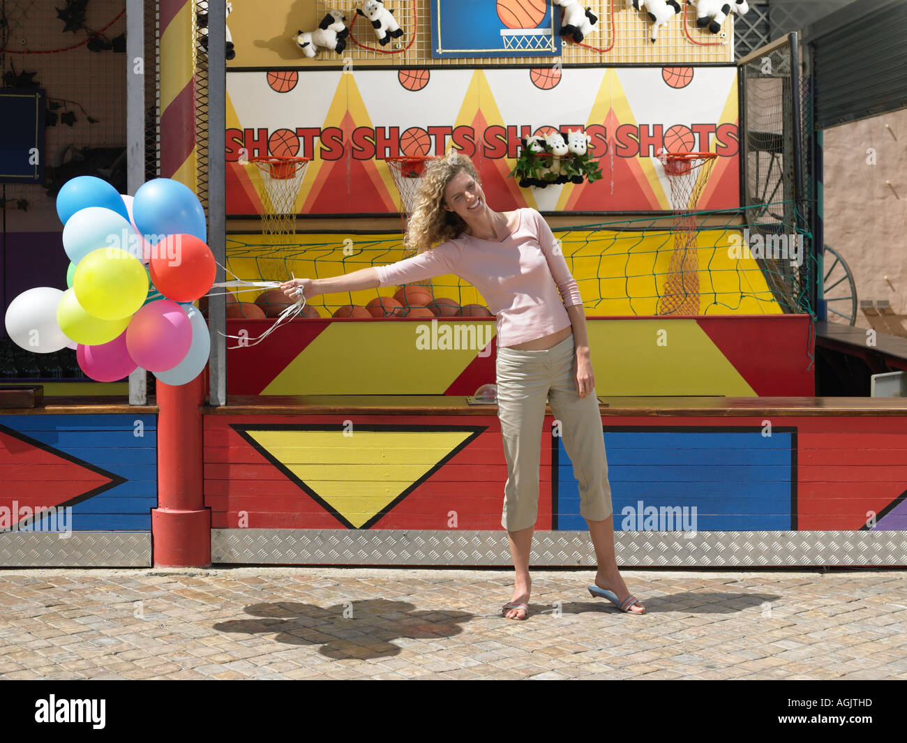 Fairground stall balloons hi-res stock photography and images - Alamy