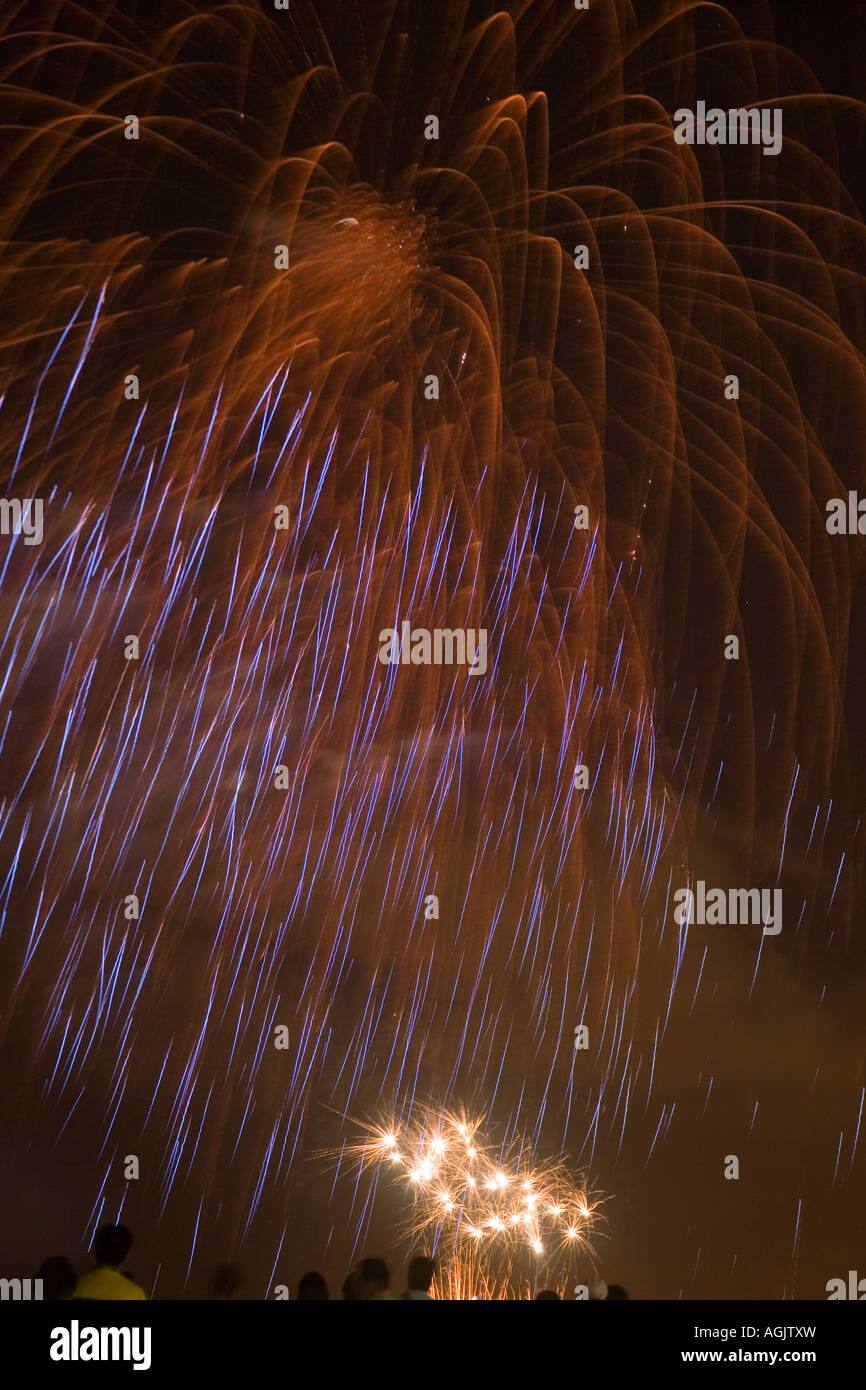 Fireworks at 2nd Pyrolympics Pasay City Philippines Stock Photo - Alamy