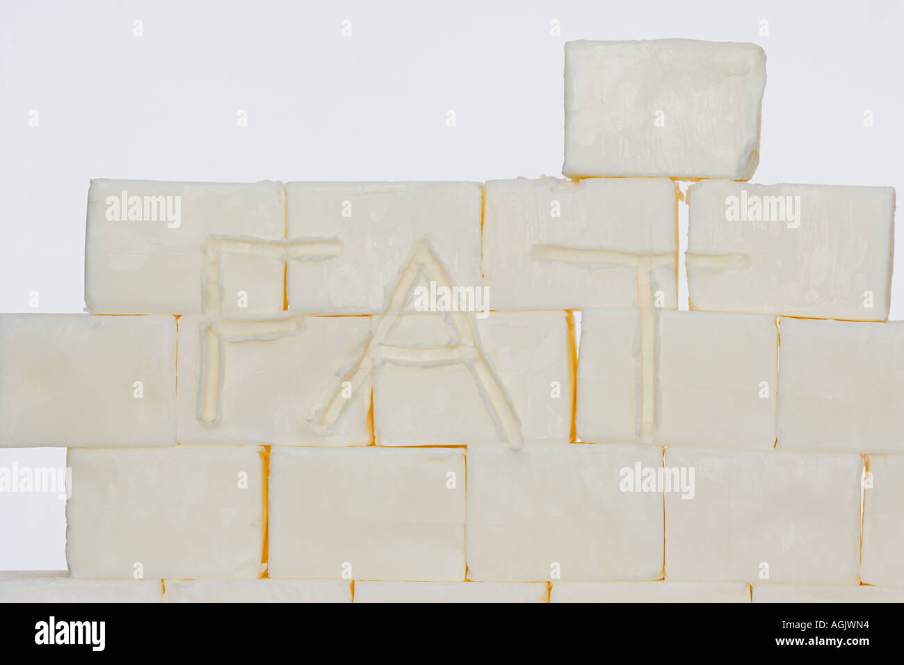 Blocks of lard Stock Photo - Alamy